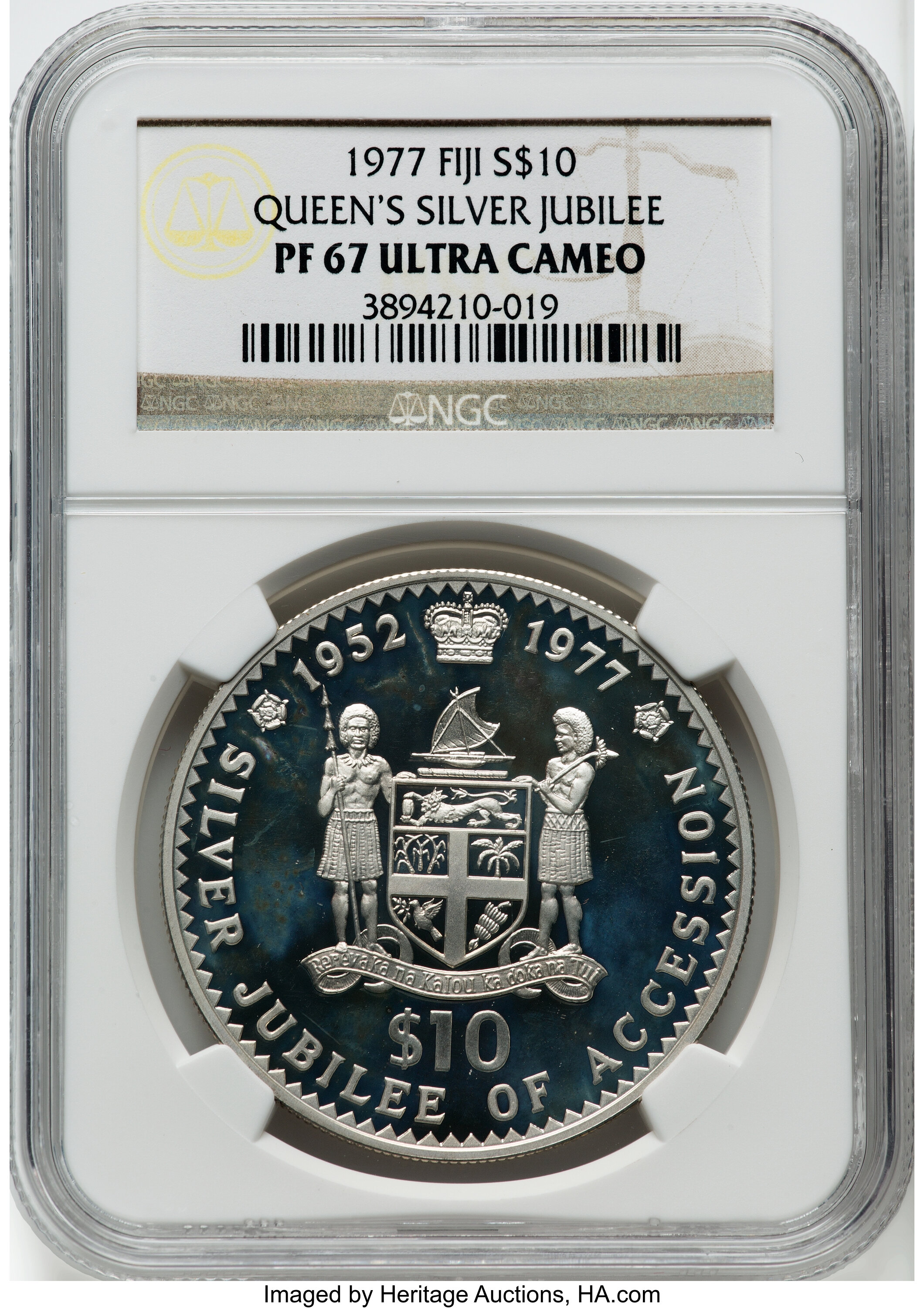 World Lots: 4-Piece Lot of Certified silver Proof "Silver Jubilee ...
