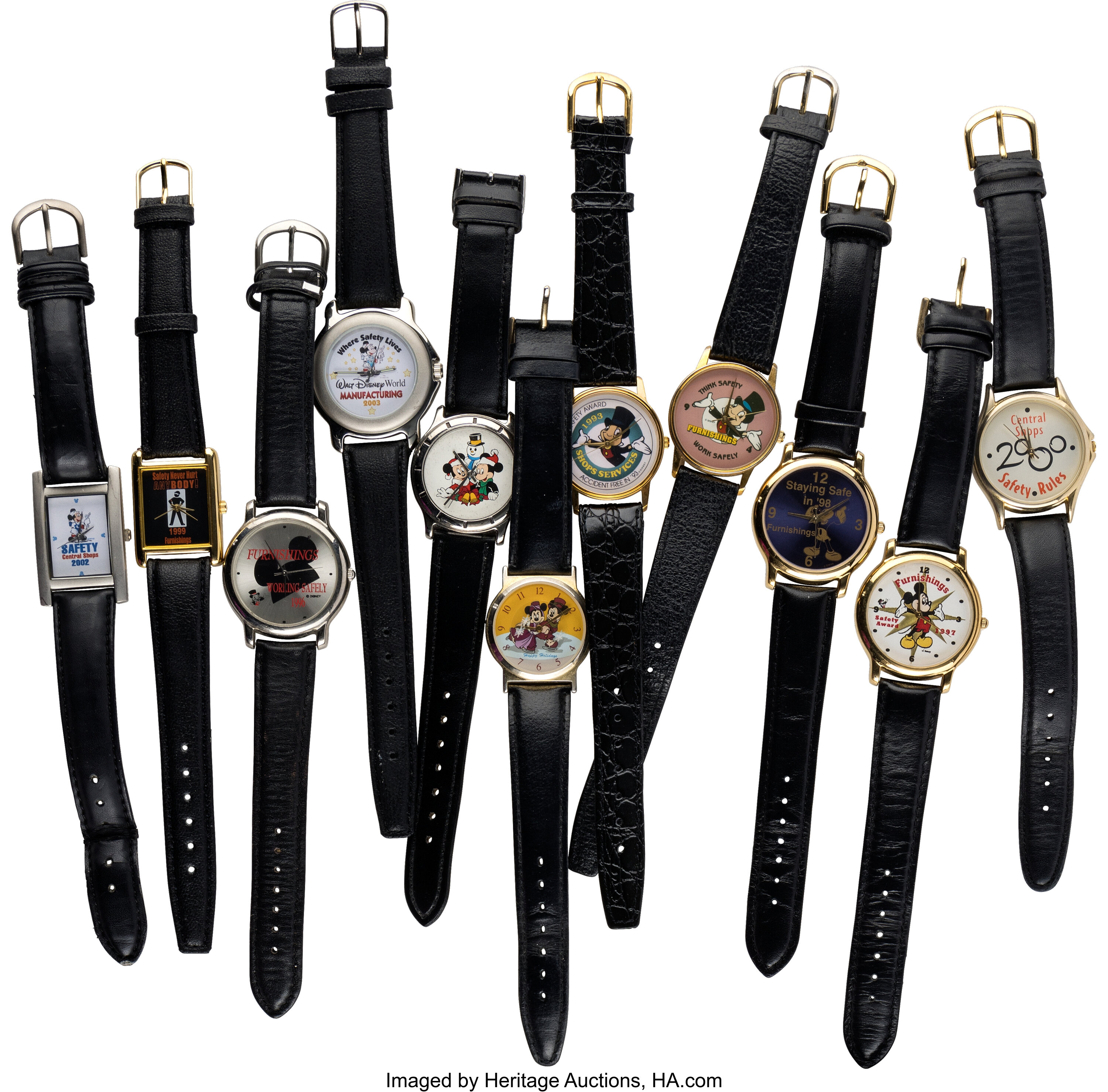 Assorted Disney Cast Member Exclusive Watches Group of 11 (Walt | Lot ...