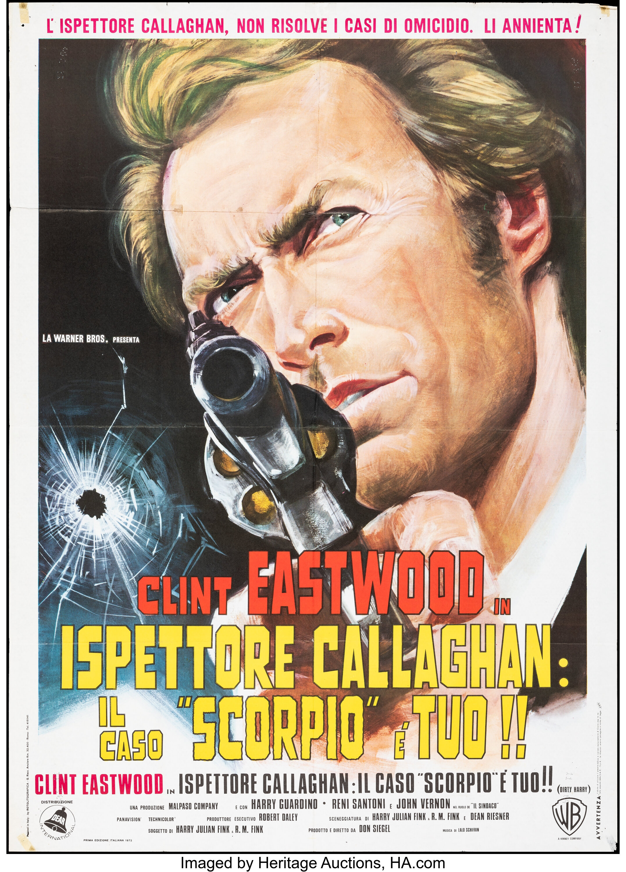 Dirty Harry (Dear International, 1972). Folded, Fine/Very Fine. | Lot ...