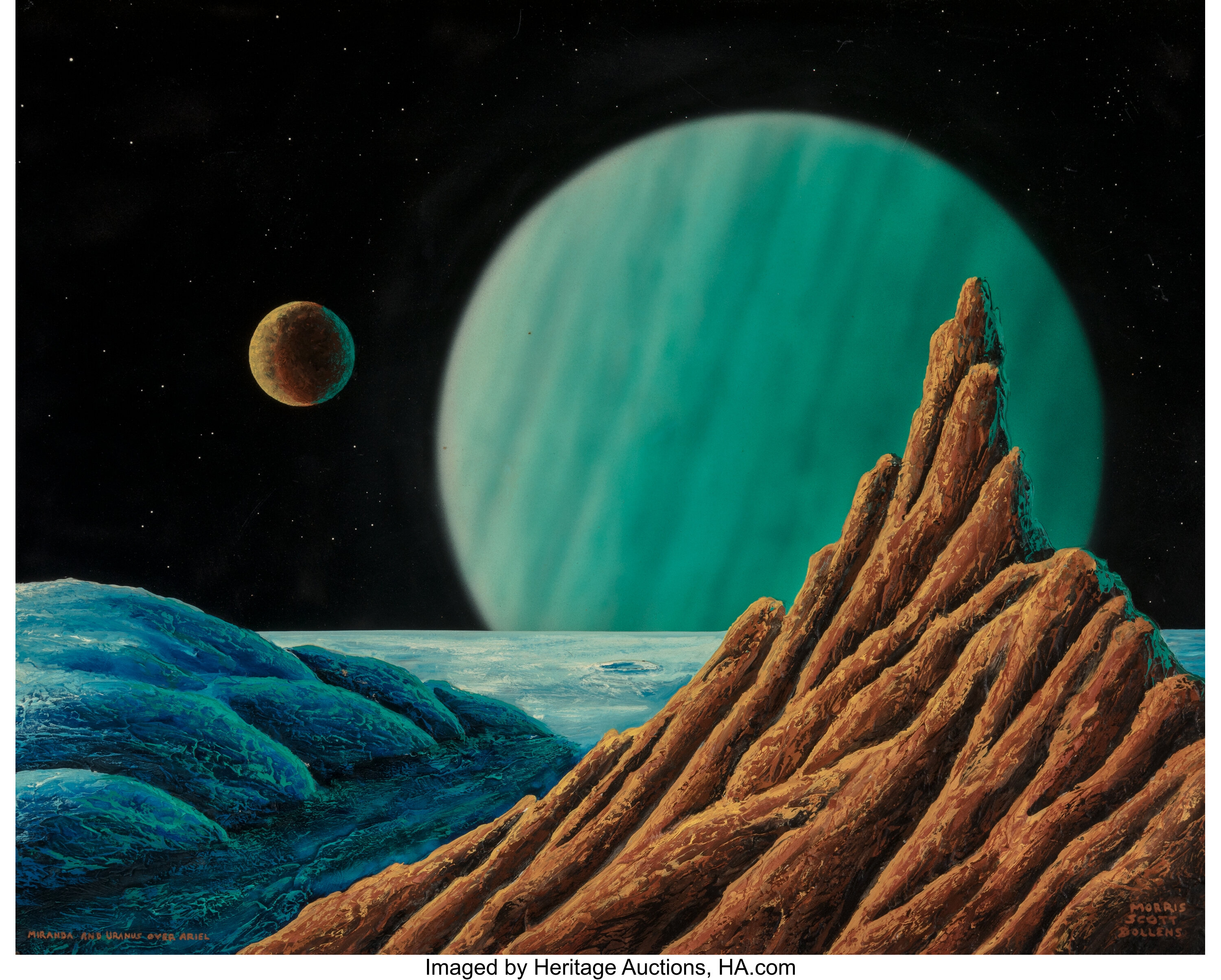 Morris Scott Dollens (American, 20th Century). Miranda and Uranus | Lot ...
