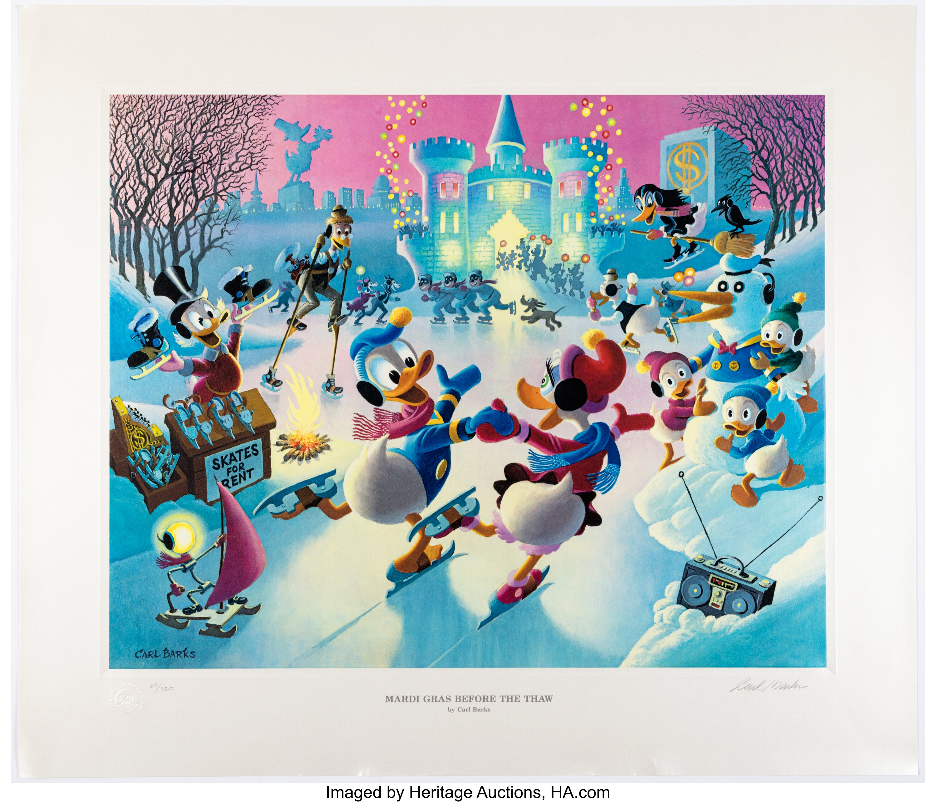 Carl Barks Mardi Gras Before the Thaw Signed Limited Edition | Lot ...