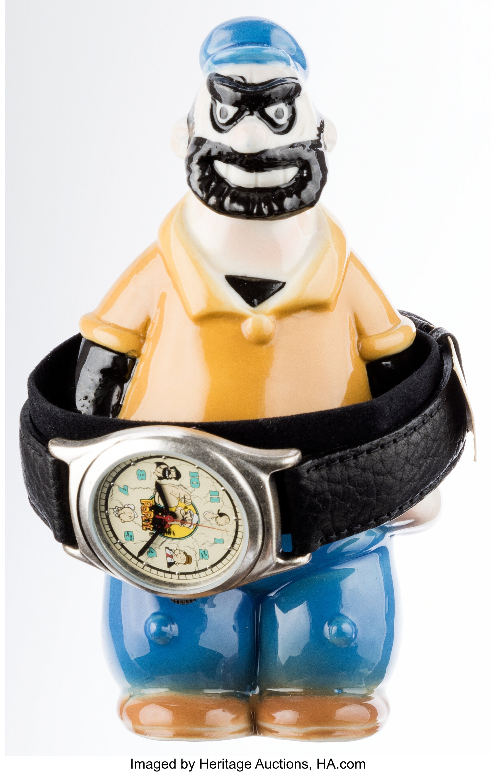 Popeye Fossil Watch, Tin, and Ceramic Figurine Limited Edition | Lot ...