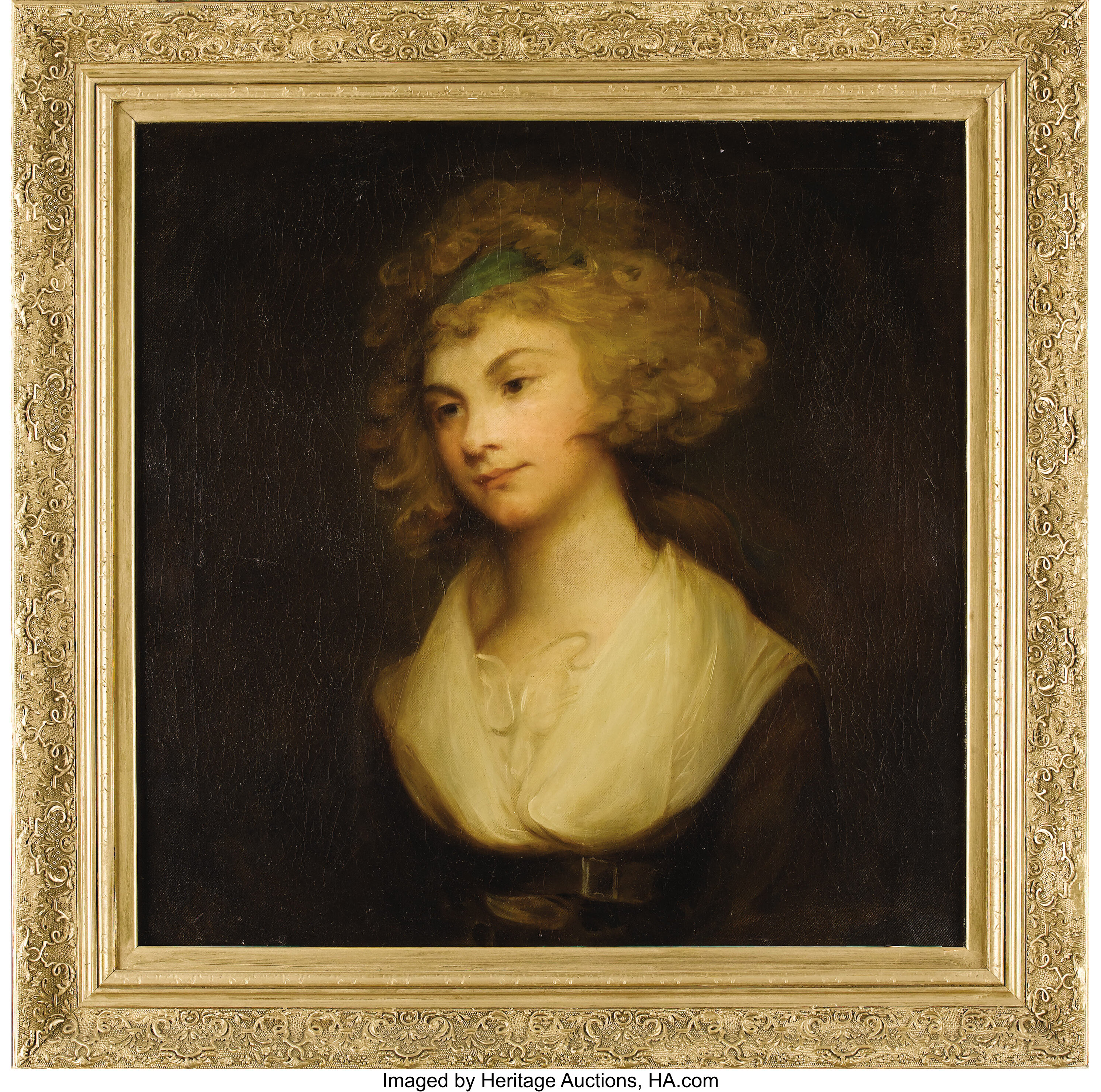Portrait of a Lady. . After George Romney. English, 18th Century. | Lot ...