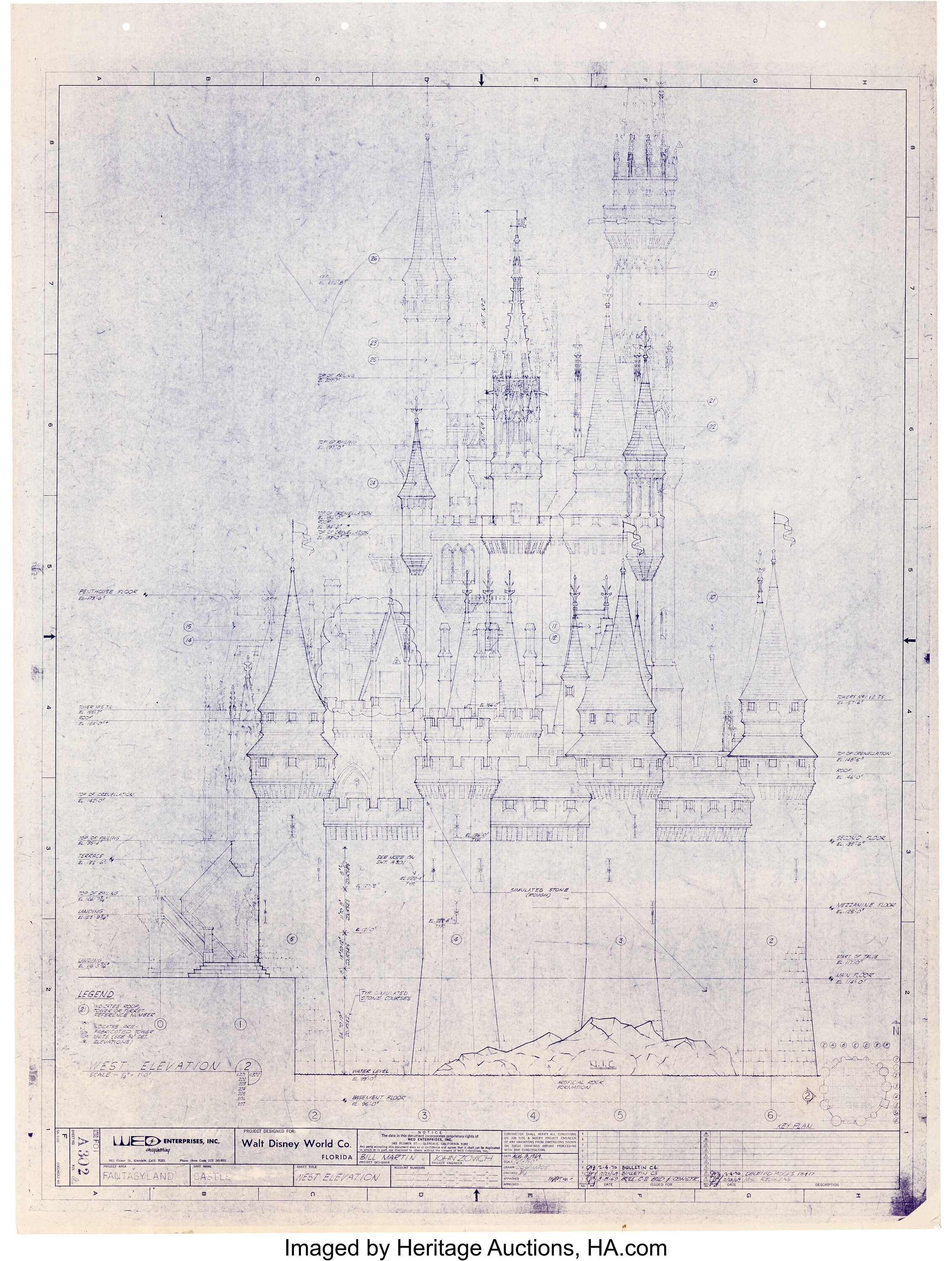 Walt Disney World - Cinderella Castle 4ft Imagineering Construction ...