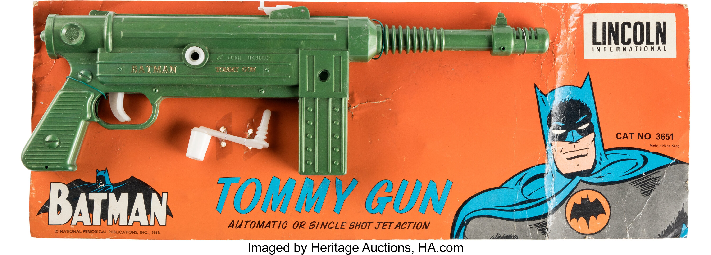 Batman Tommy Gun (Lincoln, 1966).... Movie/TV Memorabilia Toys | Lot ...