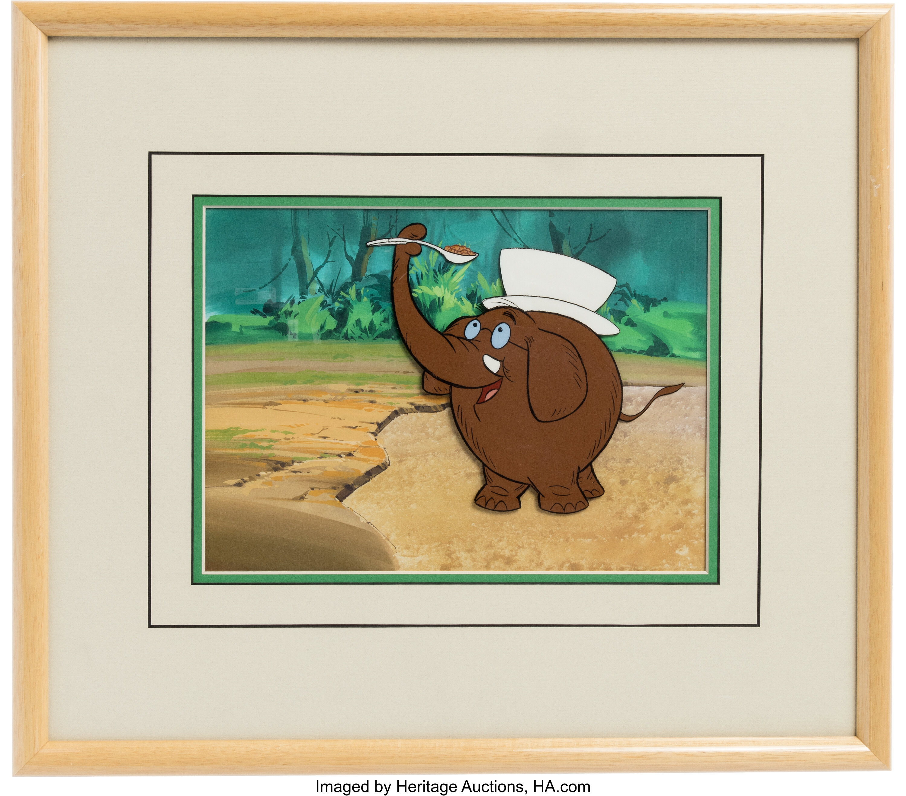 Original Production Animation Cel with Painted Background of Tusk | Lot ...
