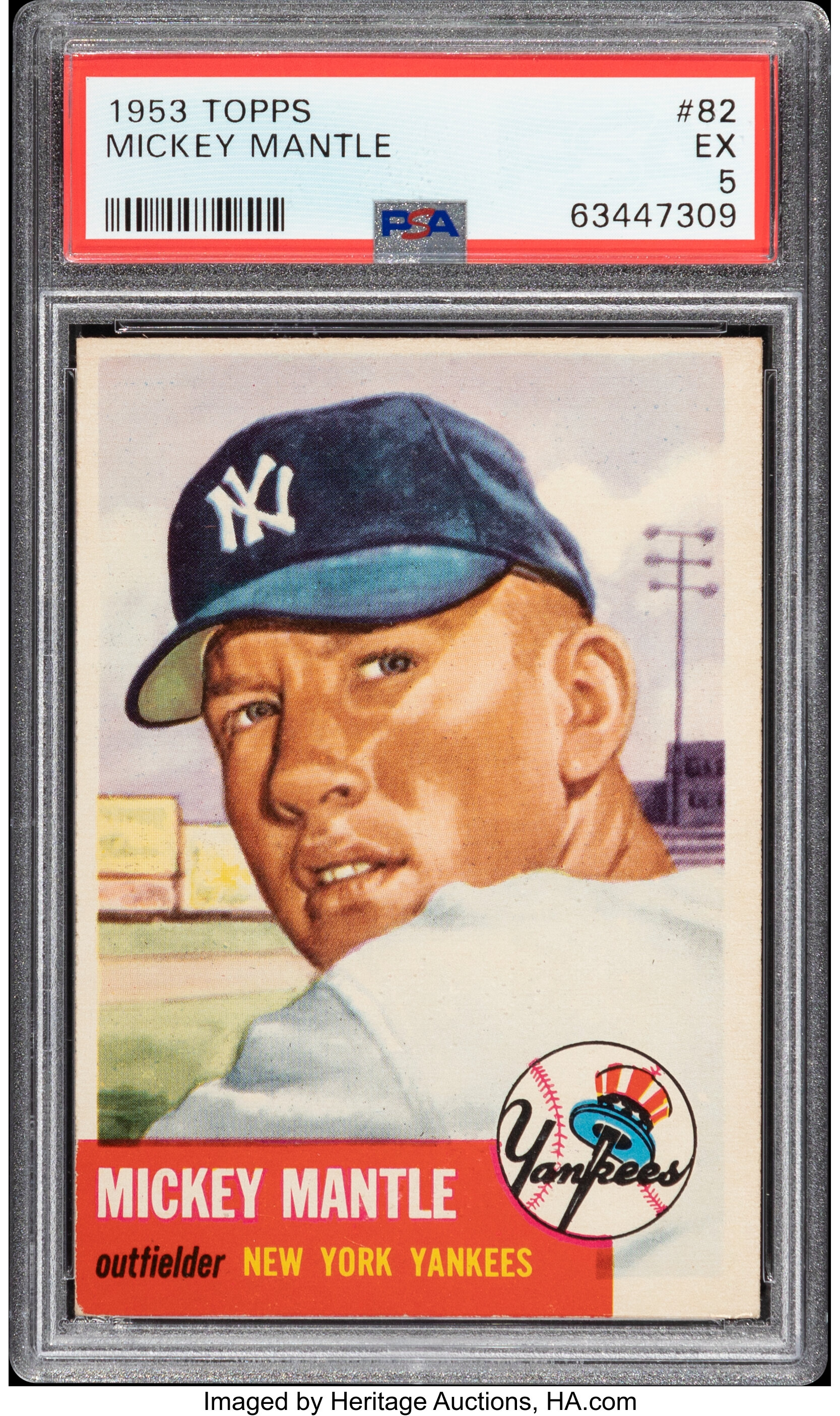 1953 Topps Mickey Mantle #82 PSA EX 5.... Baseball Cards Singles | Lot ...