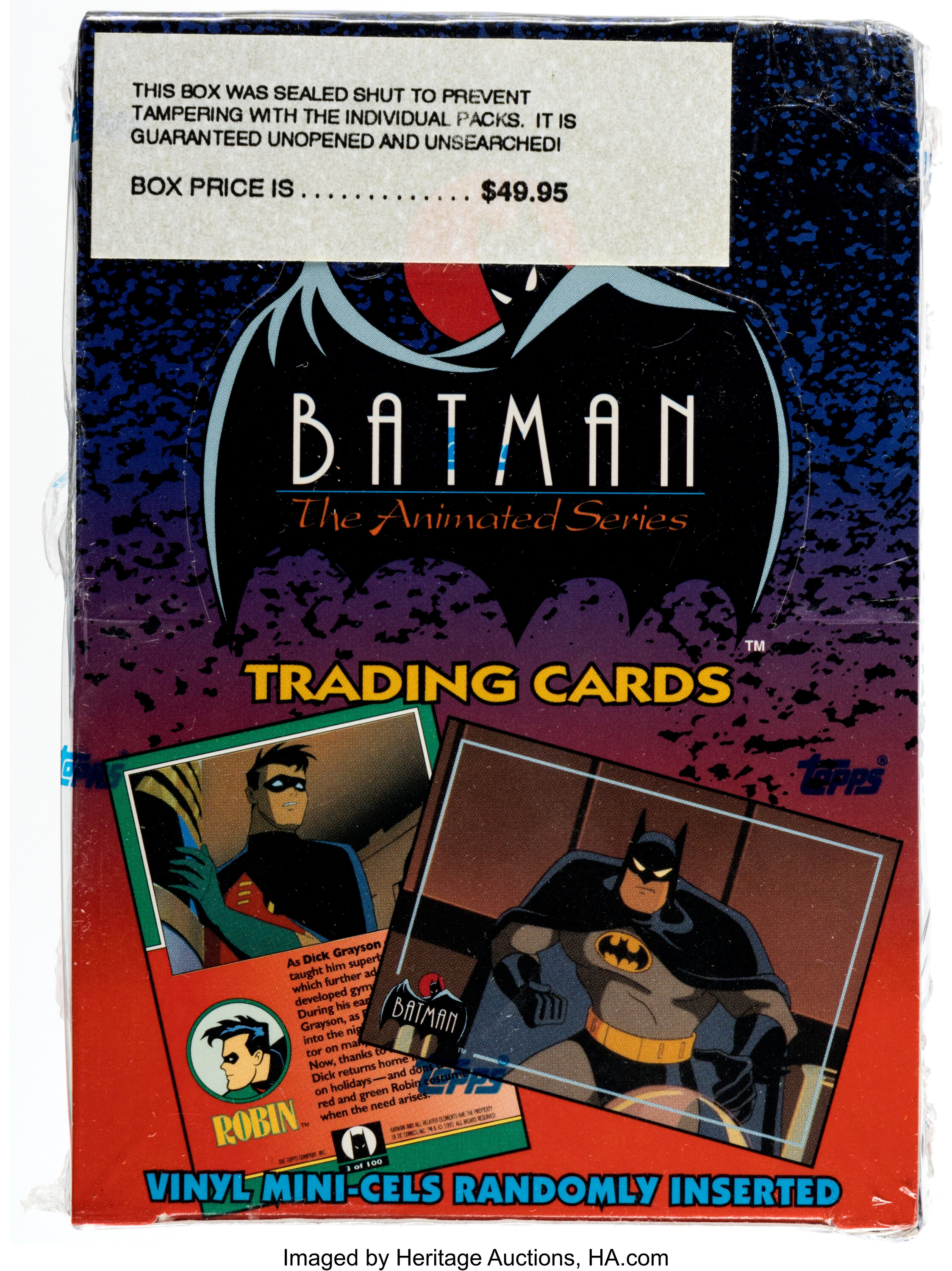 Batman: The Animated Series Trading Cards (DC Comic/Topps, | Lot #15350 ...