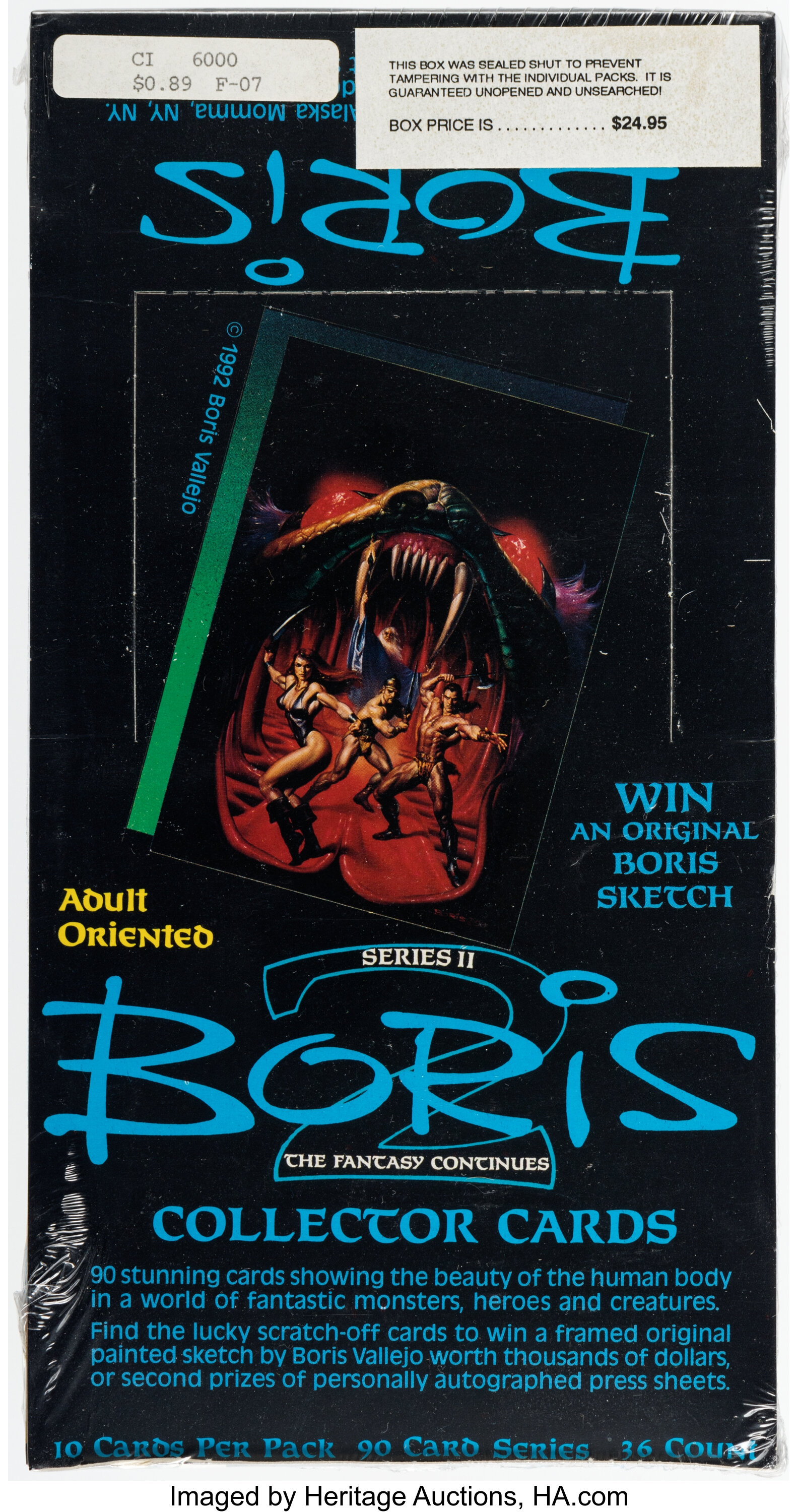 Boris Vallejo Trading Cards Unopened Wax Box (Comic Images, | Lot ...