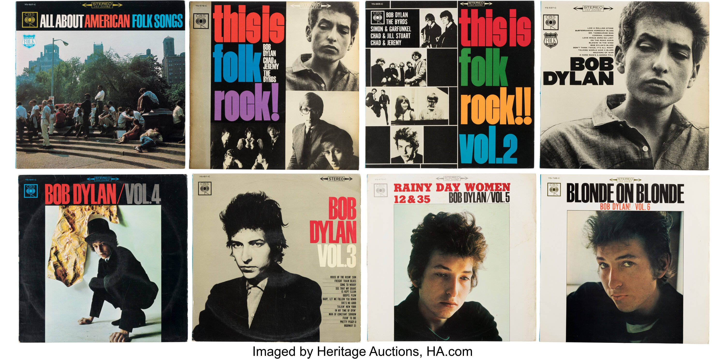 Bob Dylan Rare 60s Japanese Pressings Group of (8) Vinyl LPs. ... | Lot ...