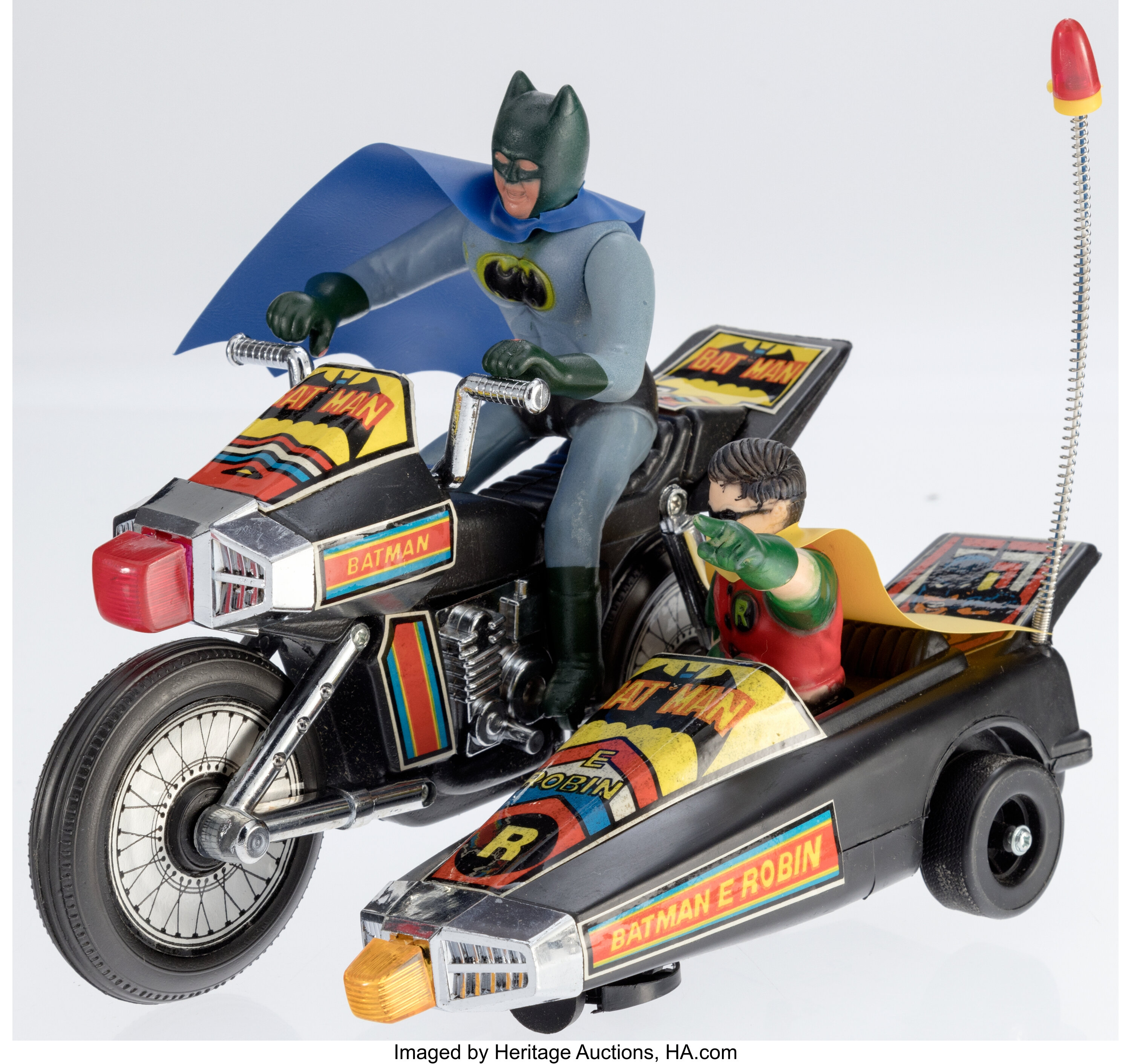 Batman and Robin Battery Operated Motorcycle (Tam Toys, | Lot #17370 ...