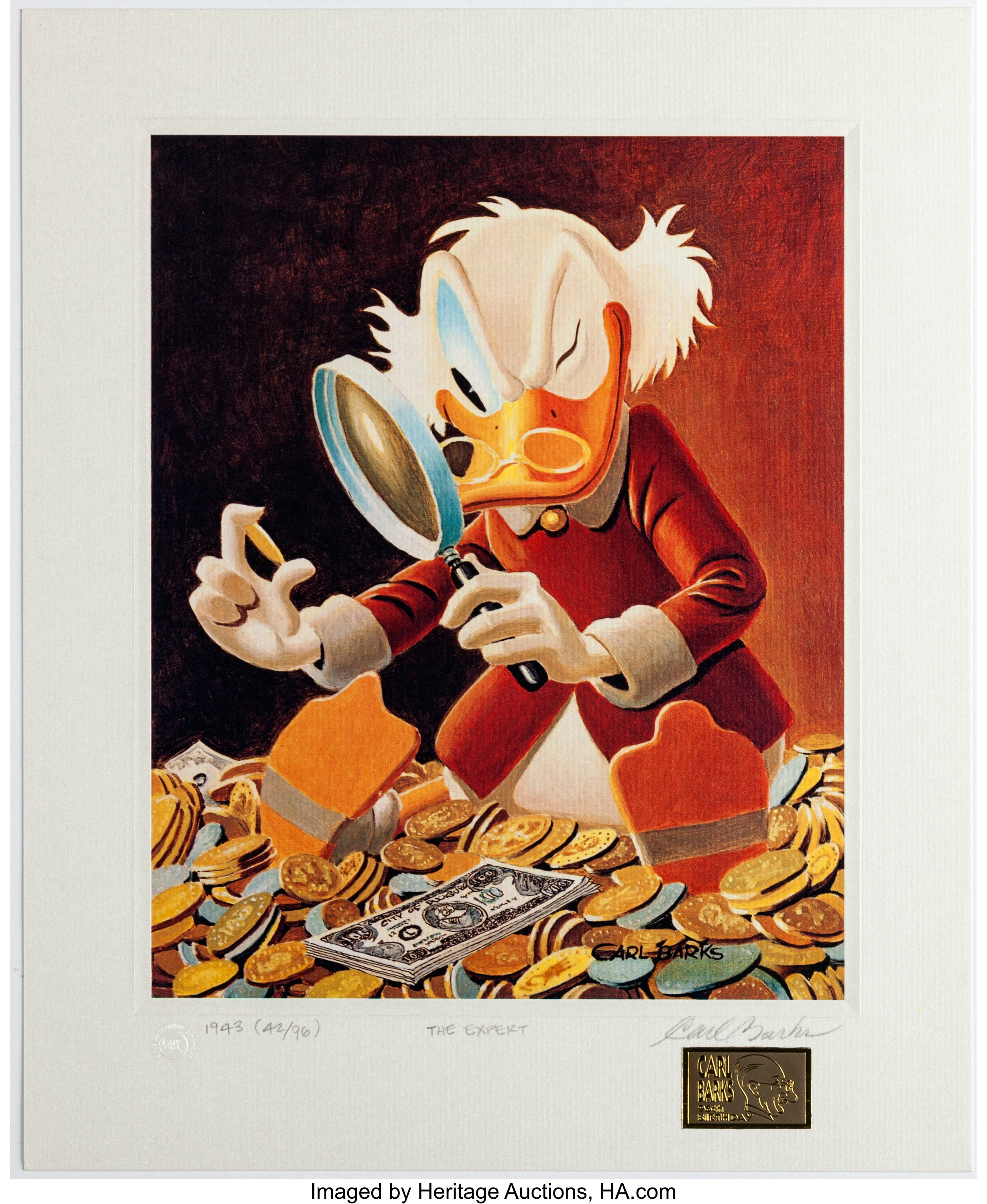 Carl Barks "The Expert" 96th Birthday Signed Limited Edition | Lot ...