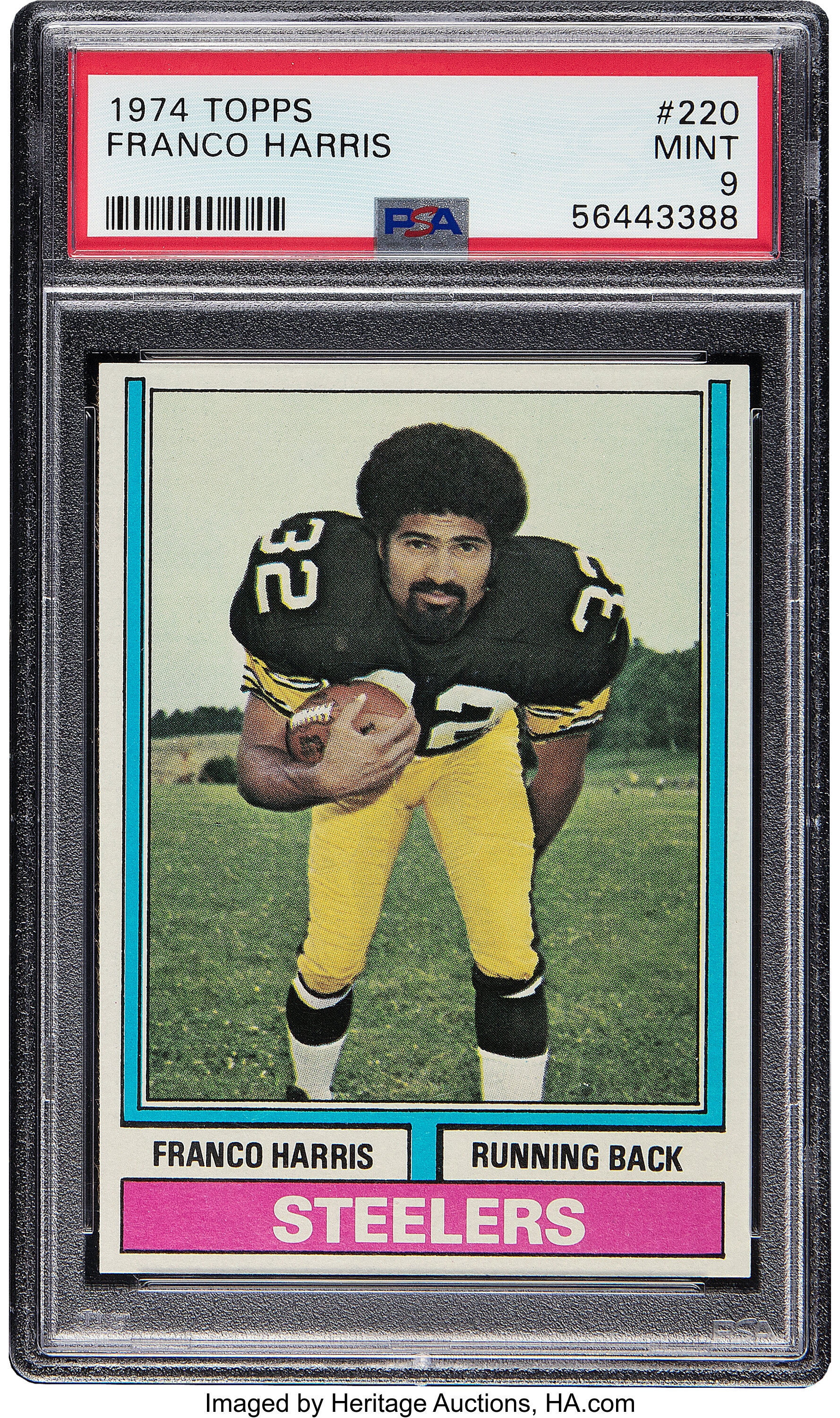 1974 Topps Franco Harris #220 PSA Mint 9.... Football Cards Singles ...