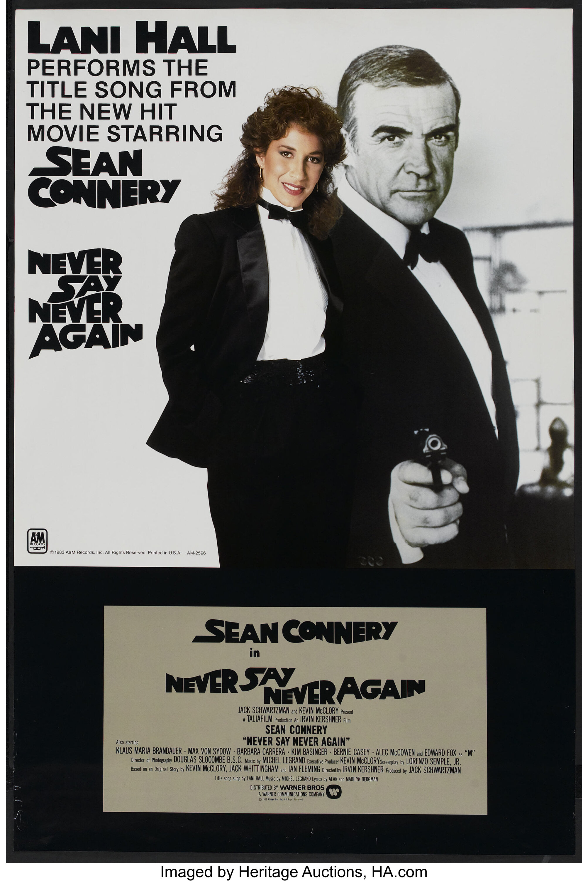 Never Say Never Again (Warner Brothers, 1983). Music Poster (24" X ...