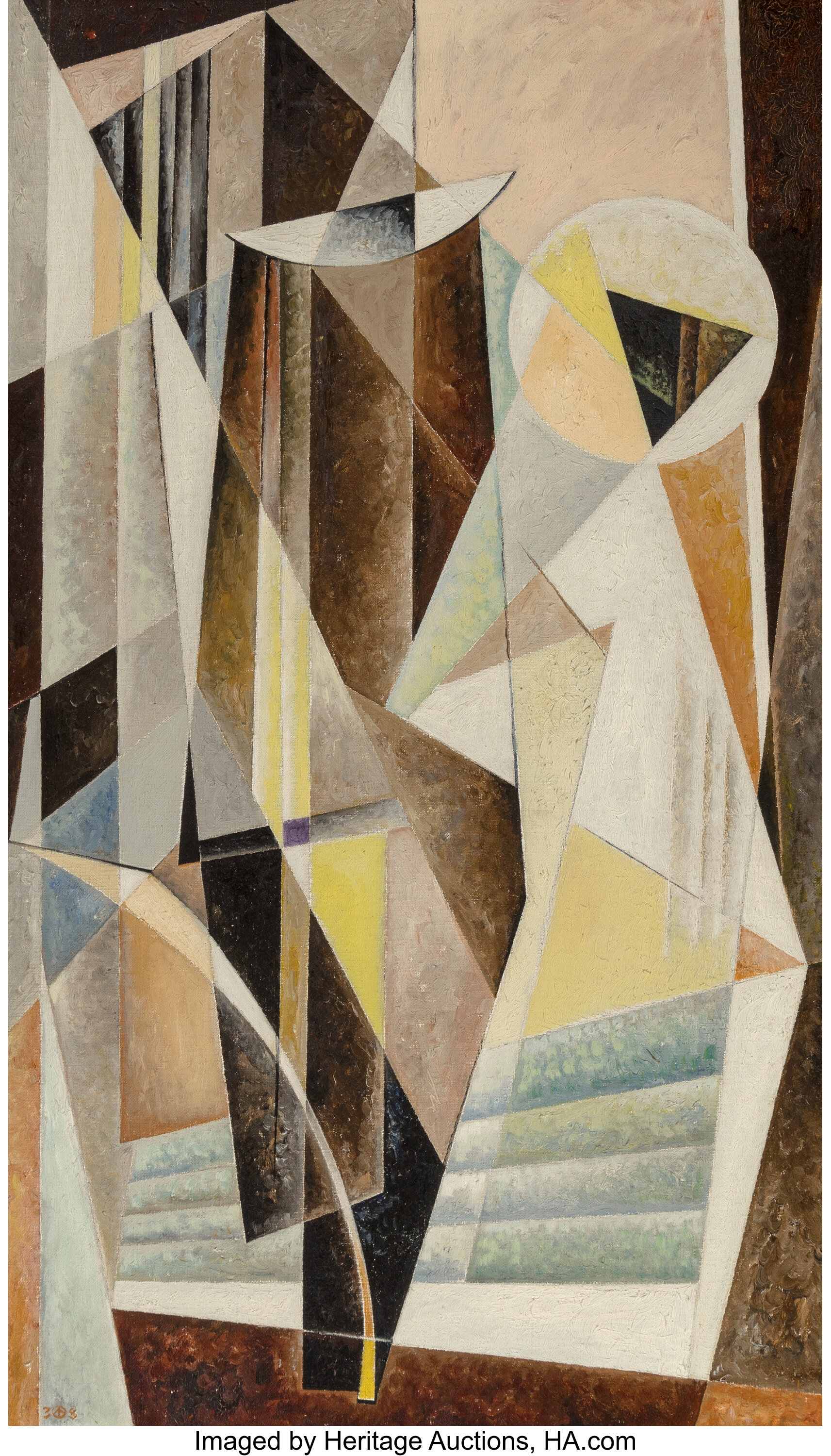 Werner Drewes (American, 1899-1985). Comp 197 Mural study, 1938-39 ...