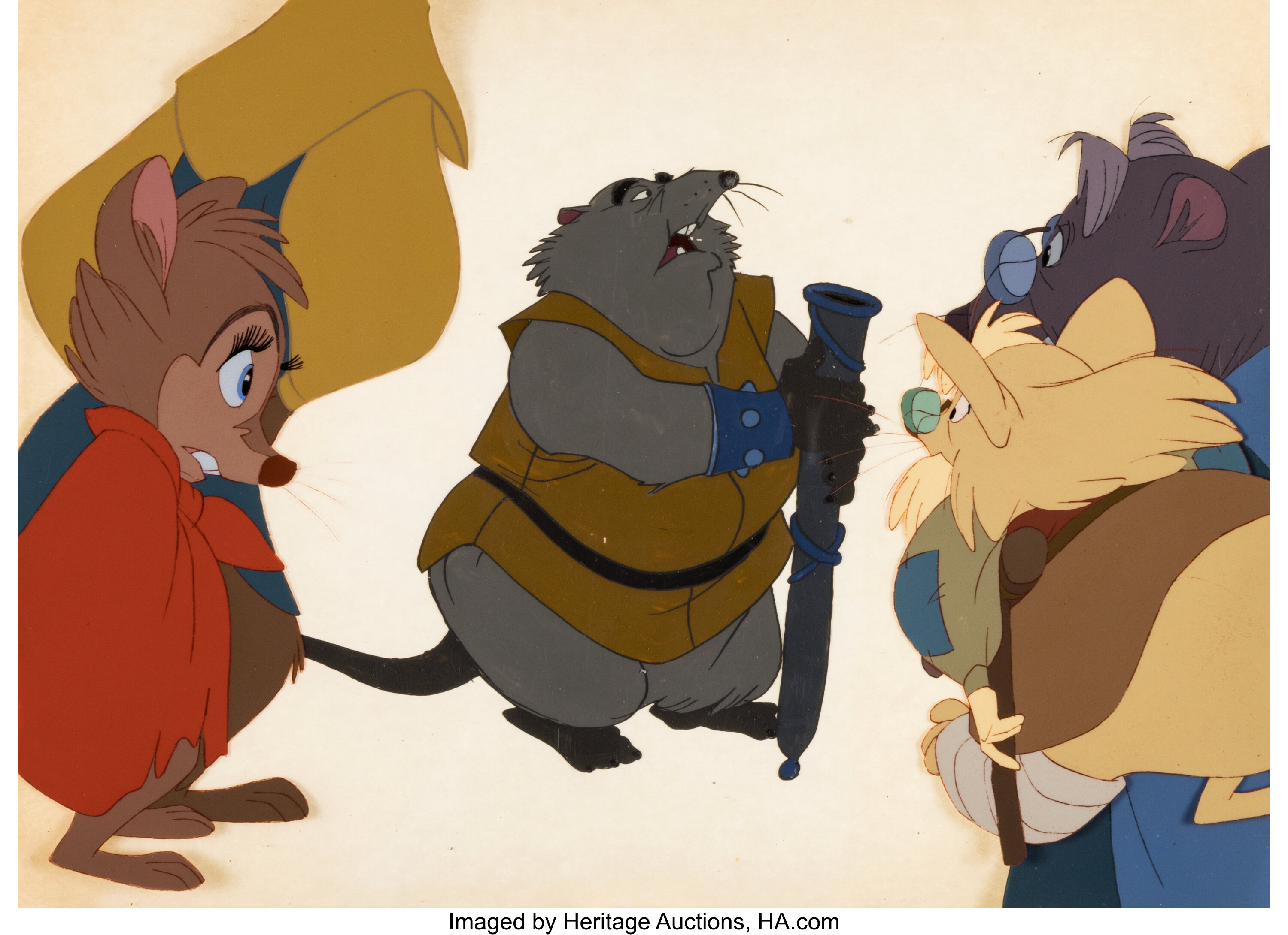 The Secret of NIMH Mrs. Brisby, Sullivan, Mr. Ages, and Rat Elder | Lot ...