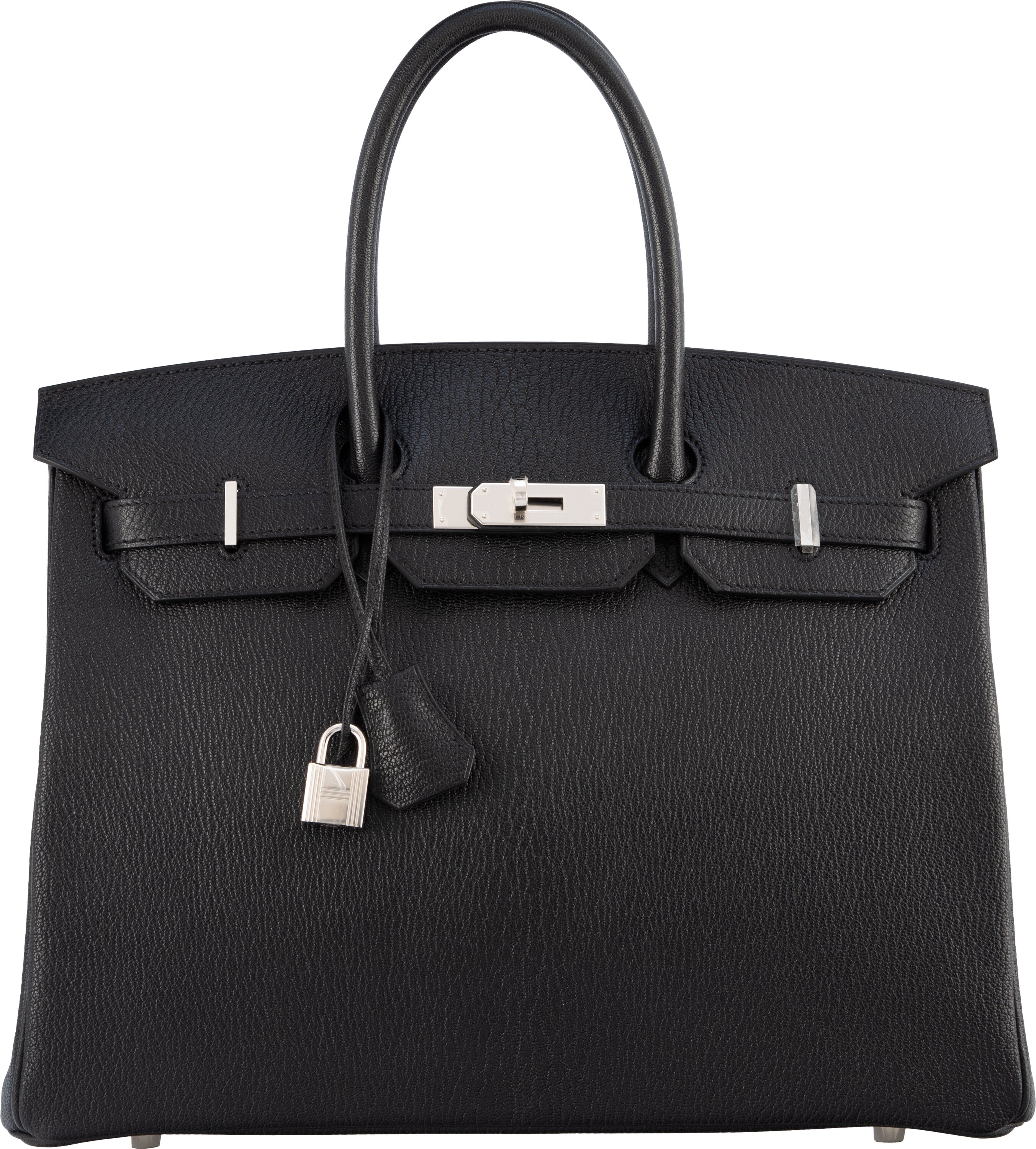 Hermès 35cm Black Chevre de Coromandel Birkin with Palladium | Lot ...