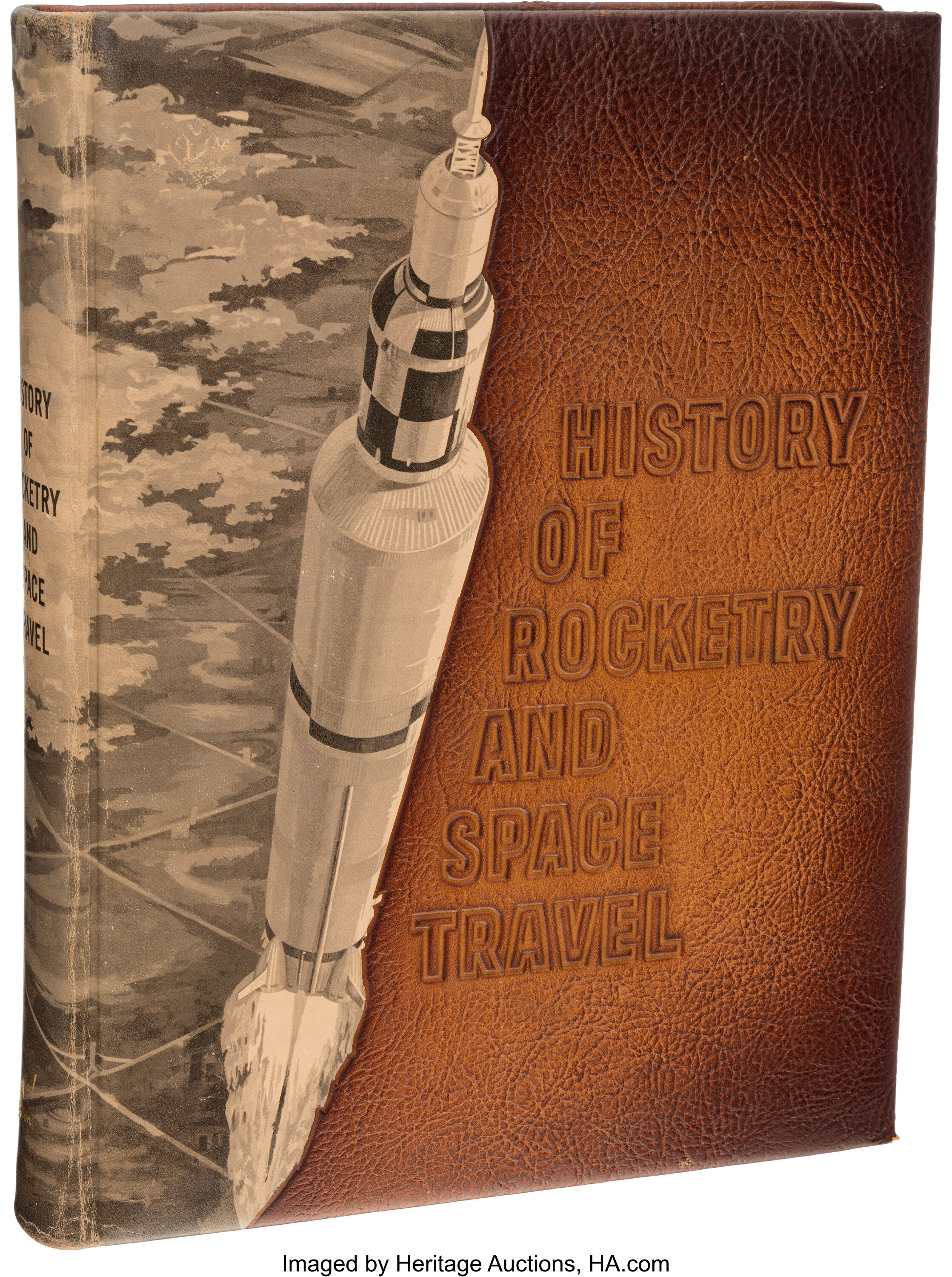 Wernher von Braun and Frederick Ordway III: Deluxe Leather-bound | Lot ...