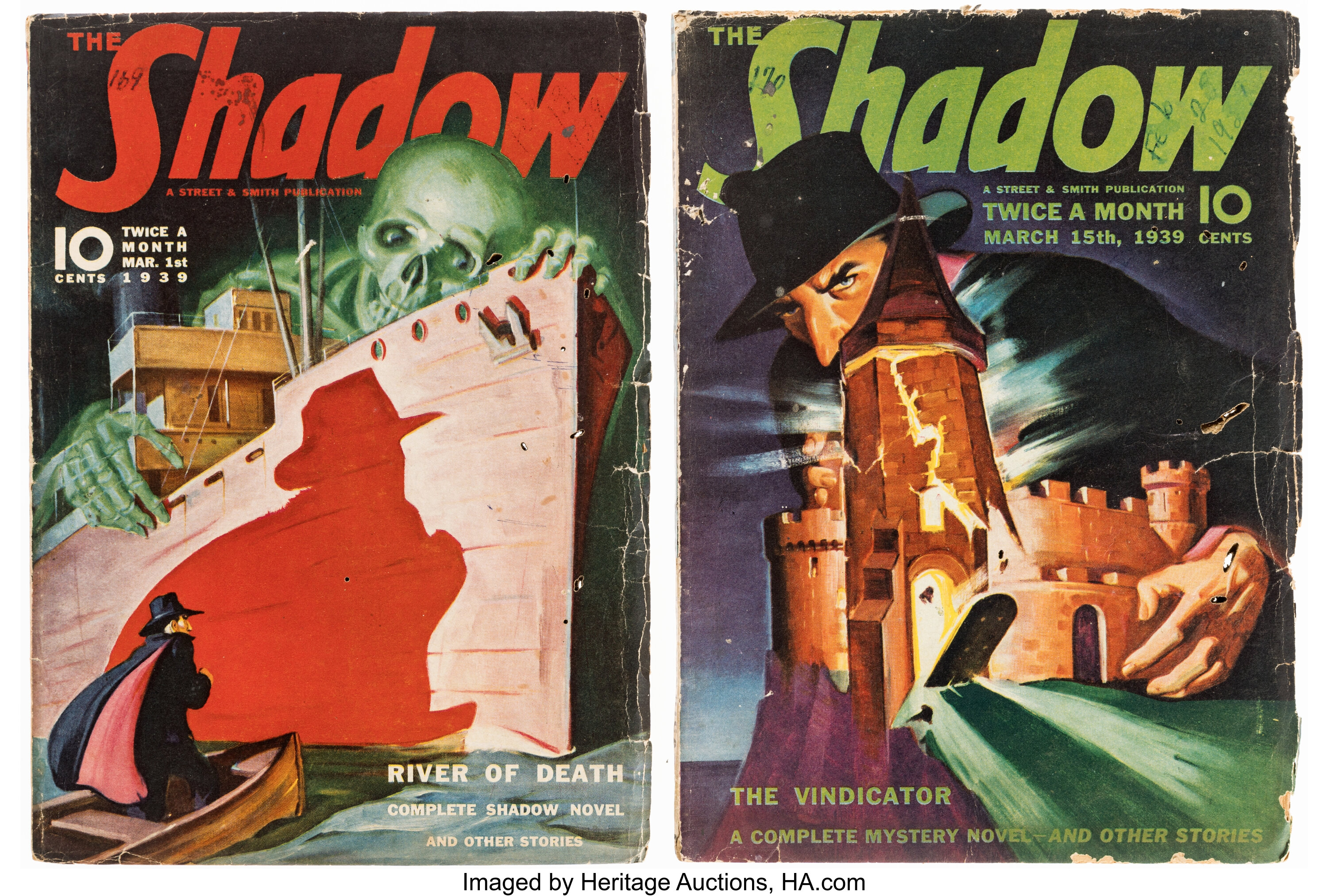The Shadow Group of 2 (Street & Smith, 1939) Condition: Average | Lot ...