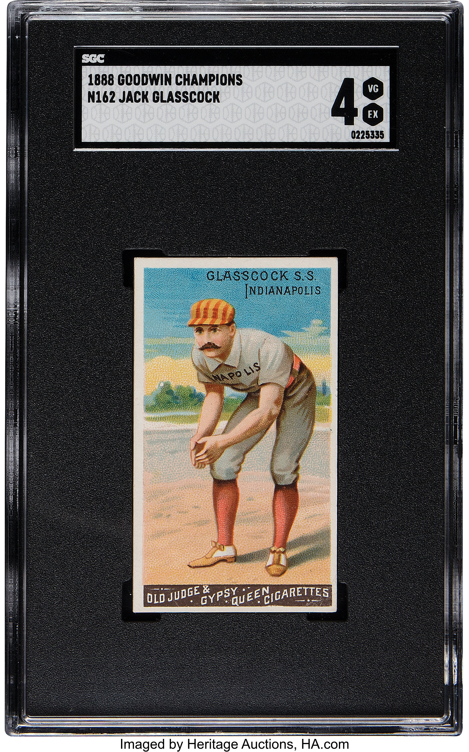 1888 N162 Goodwin "Champions" Jack Glasscock SGC VG-EX 4. ... | Lot ...