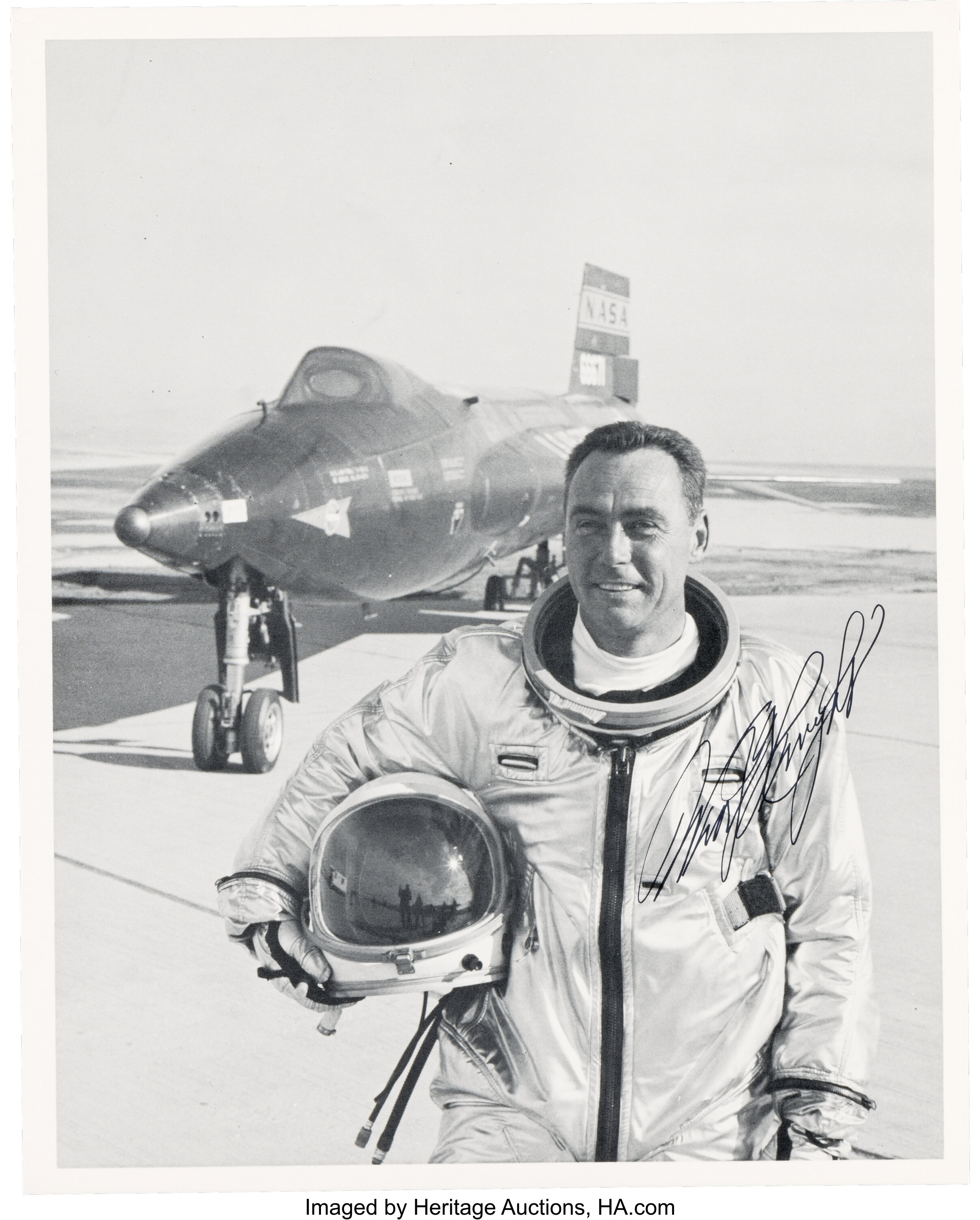 Pete Knight Signed X-15 Photo.... Space Exploration Photos | Lot #50647 ...