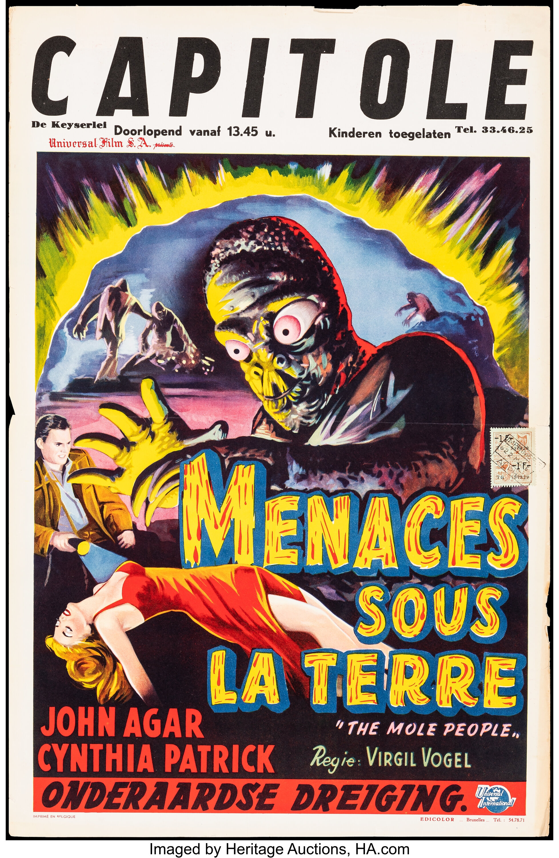 The Mole People (Universal International, 1956). Folded, Fine/Very ...