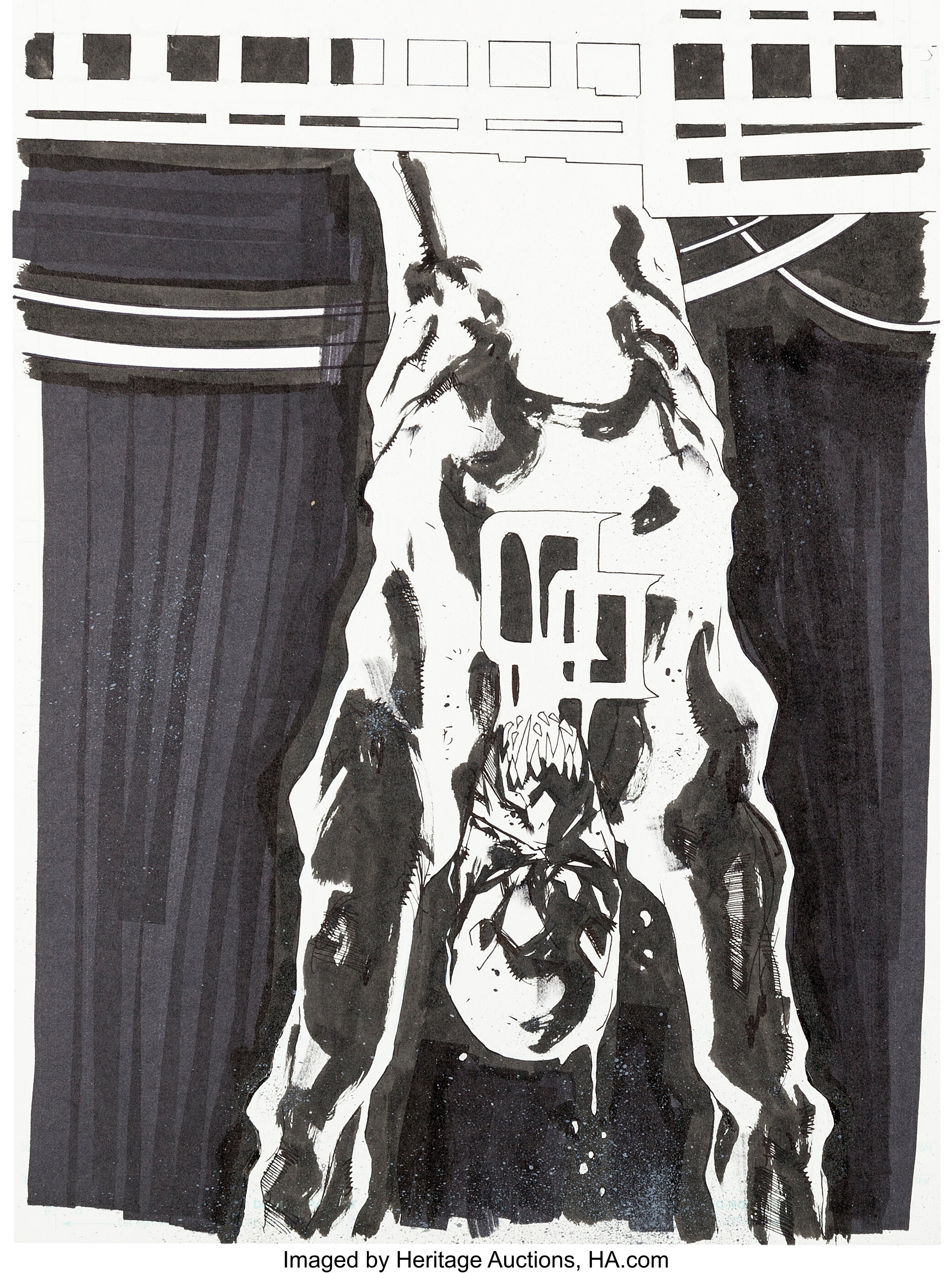 Jock Daredevil #511 Variant Cover Original Art (Marvel, 2010).... | Lot ...