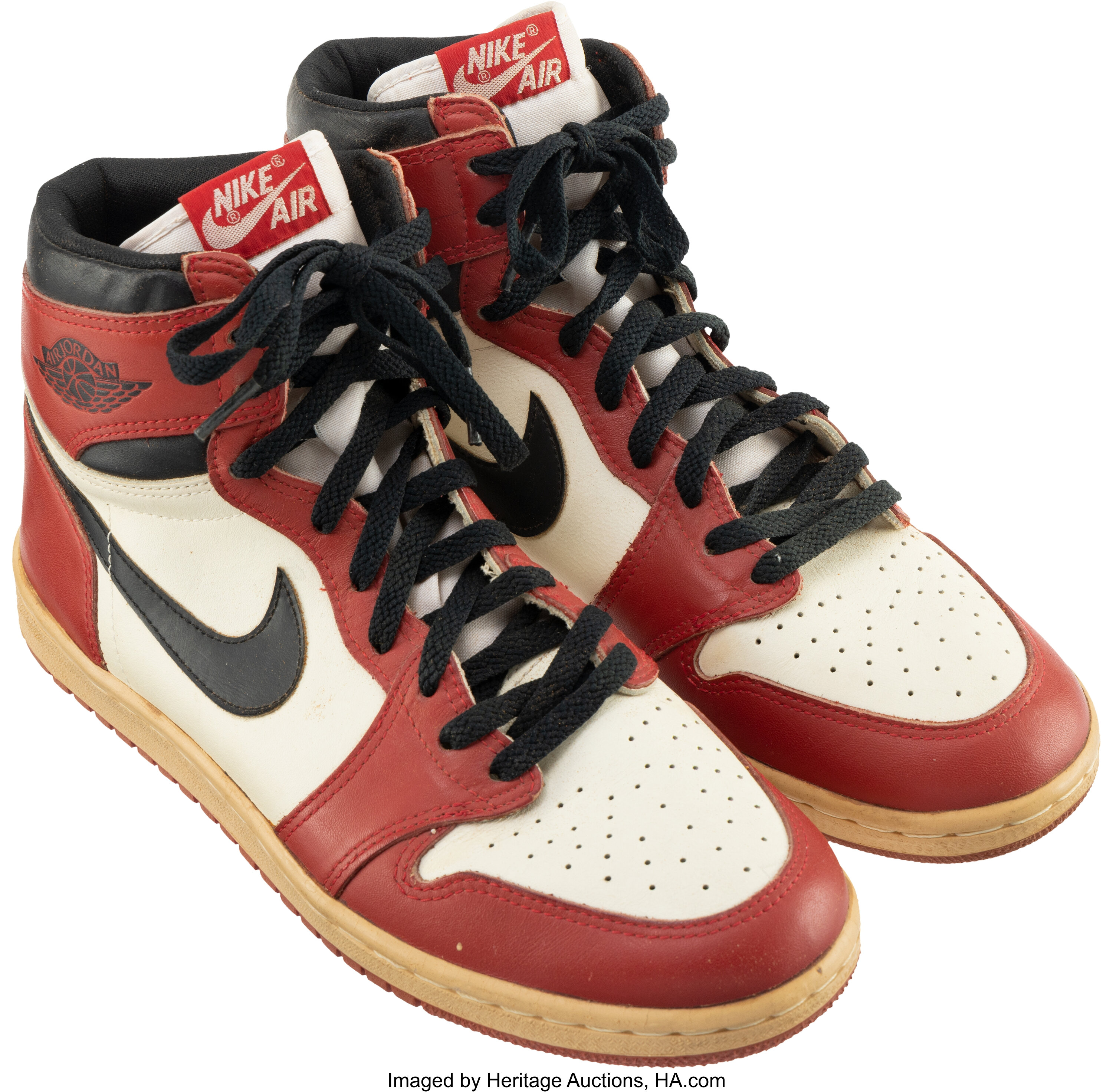 1985 Michael Jordan Dual Signed Original Air Jordan I | Lot #51942 ...