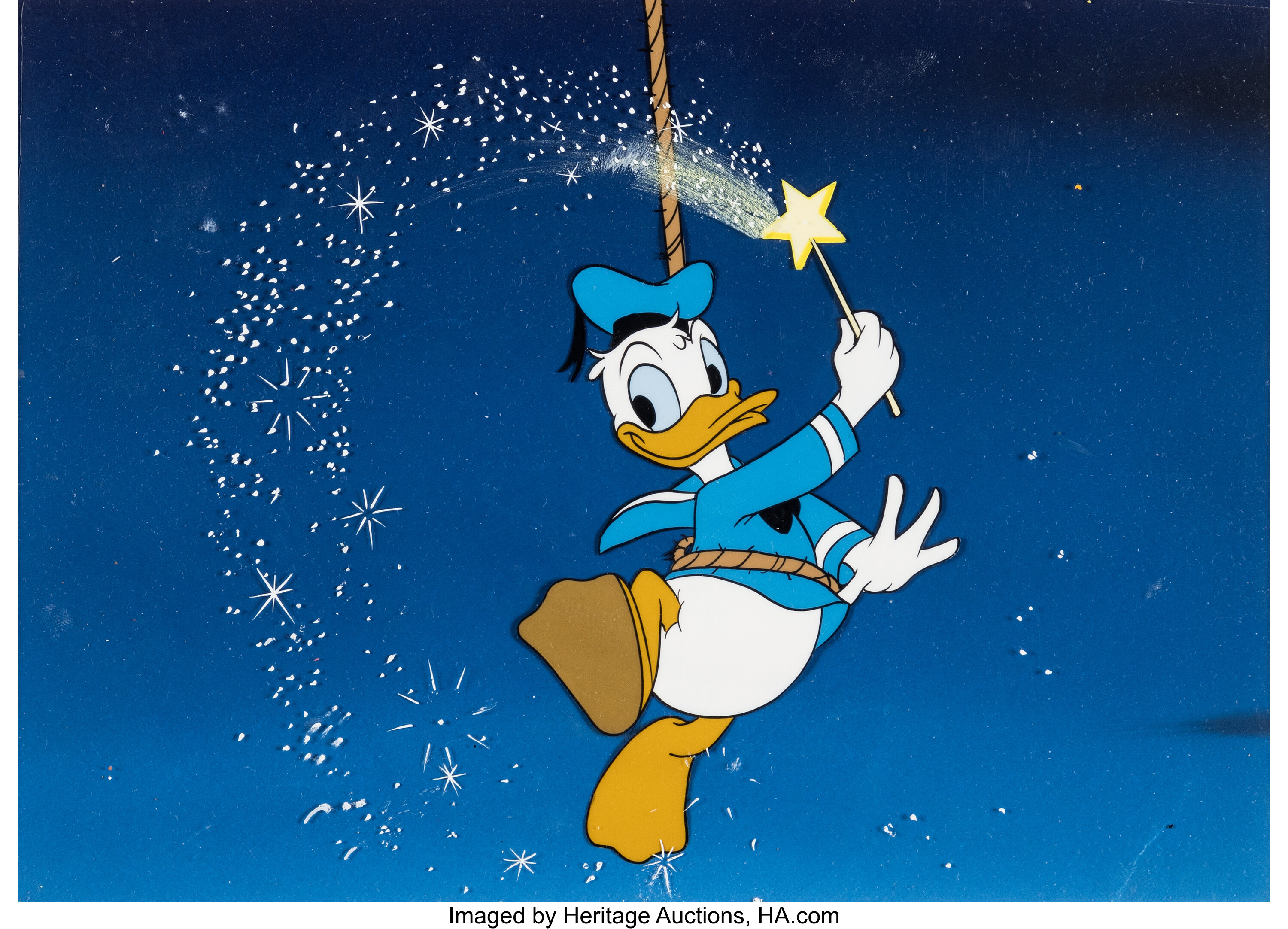 Wonderful World of Disney "Your Host, Donald Duck" Production Cel | Lot ...