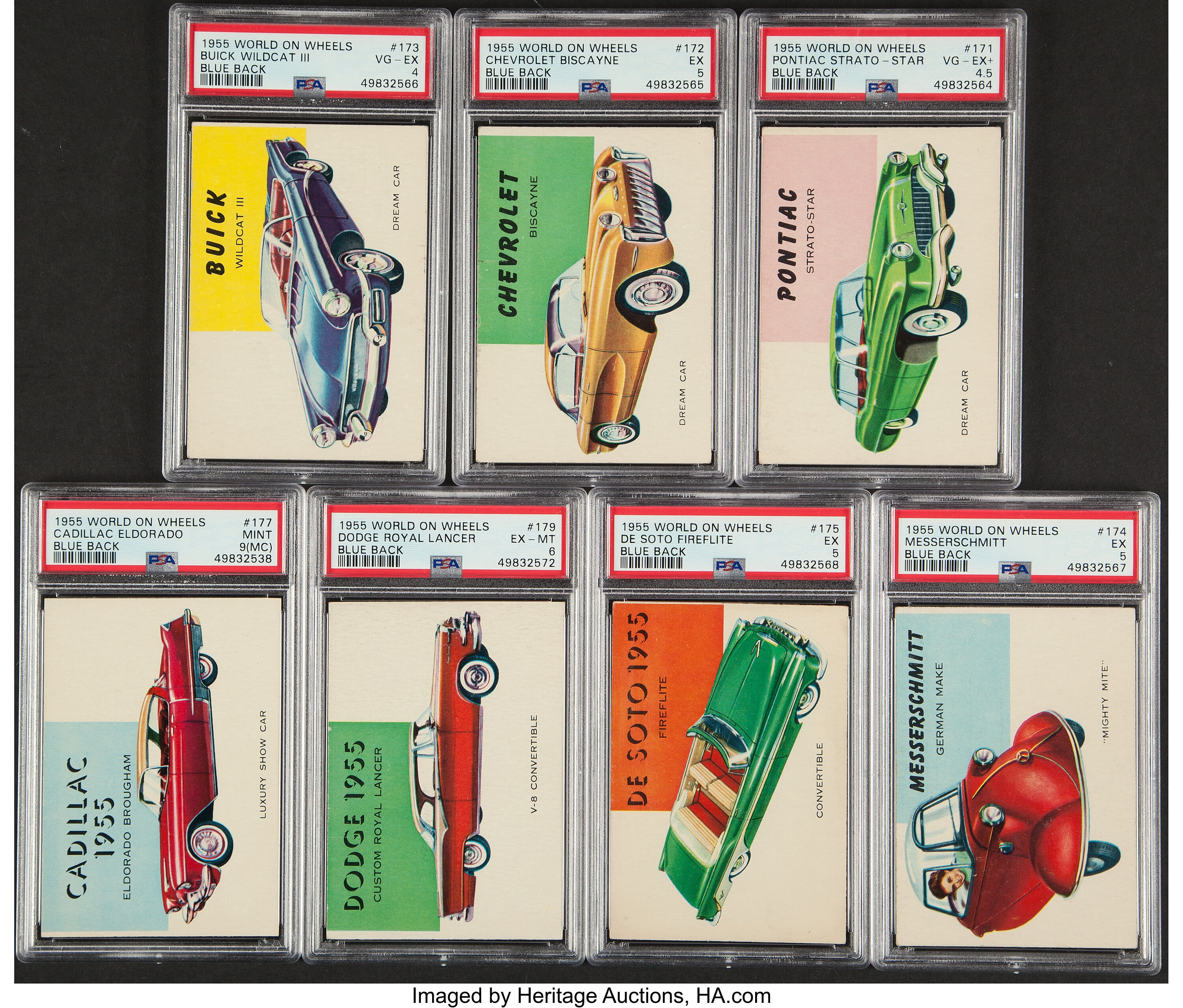 1954-55 Topps "World on Wheels" Complete Set (180) Plus Variations ...
