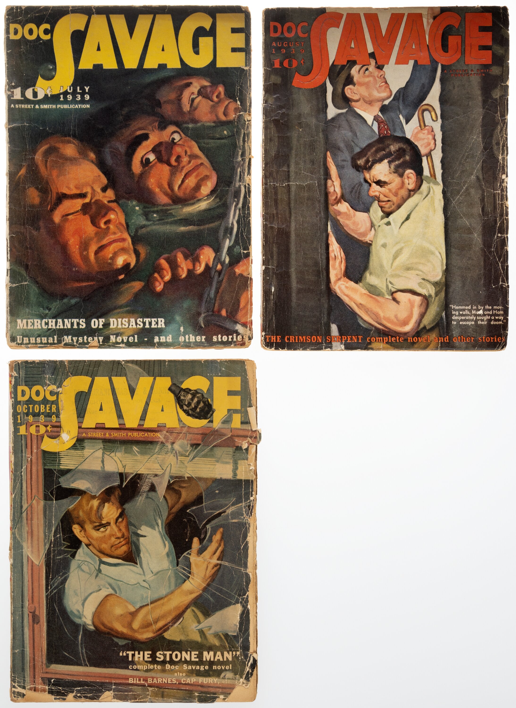 Doc Savage Group of 3 (Street & Smith, 1939) Condition: Average | LotID ...