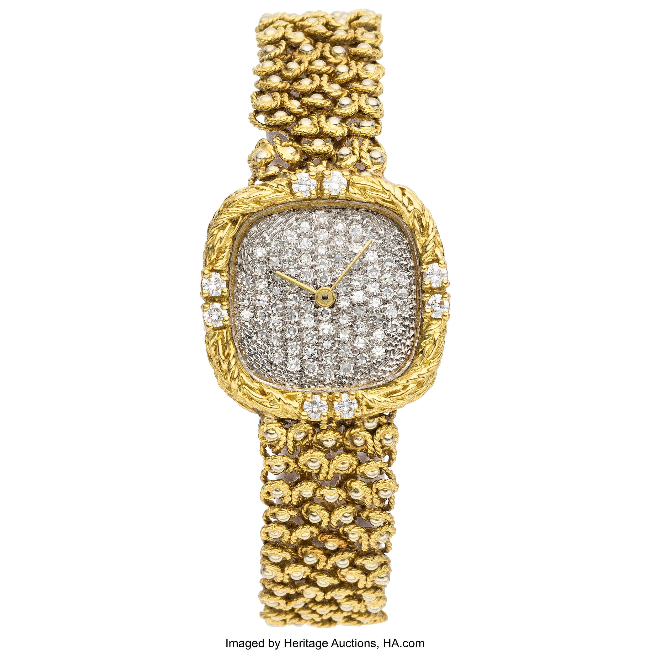Swiss Diamond, Gold Watch. ... Estate Jewelry Watches | Lot #72101 ...