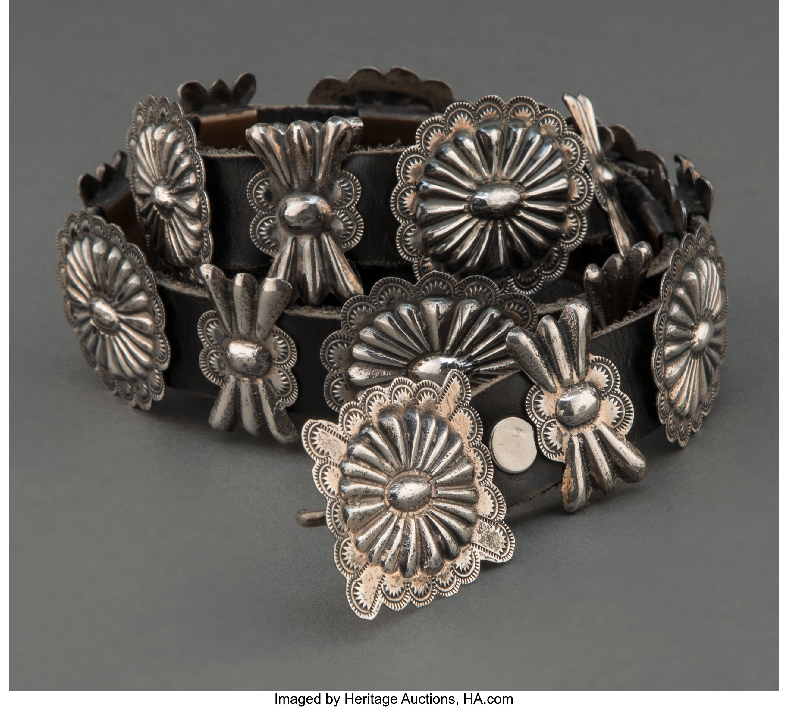 A Navajo Concho Belt ... American Indian Art Jewelry and Silverwork ...