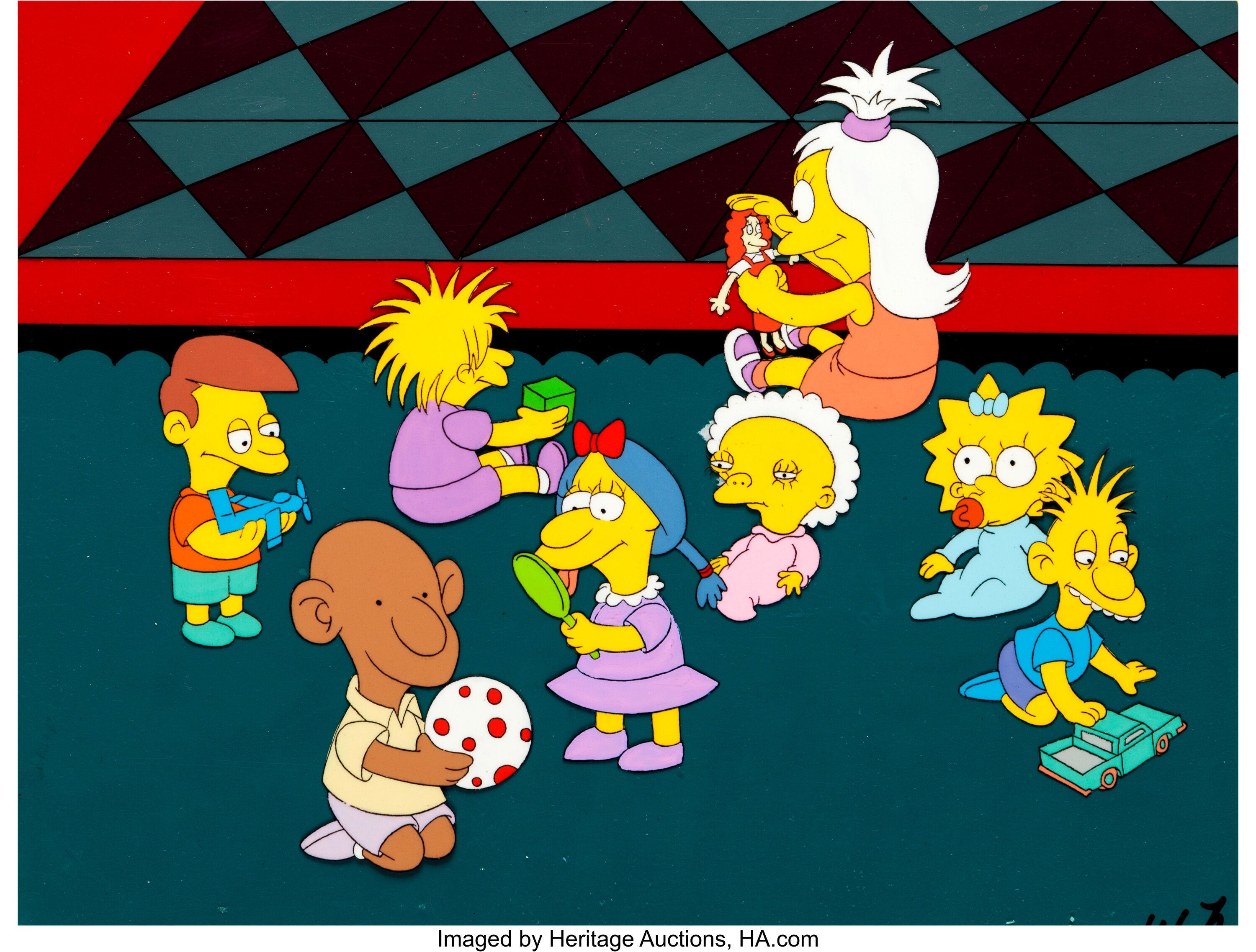 The Simpsons "There's No Disgrace Like Home" Maggie and 7 Kids | Lot ...
