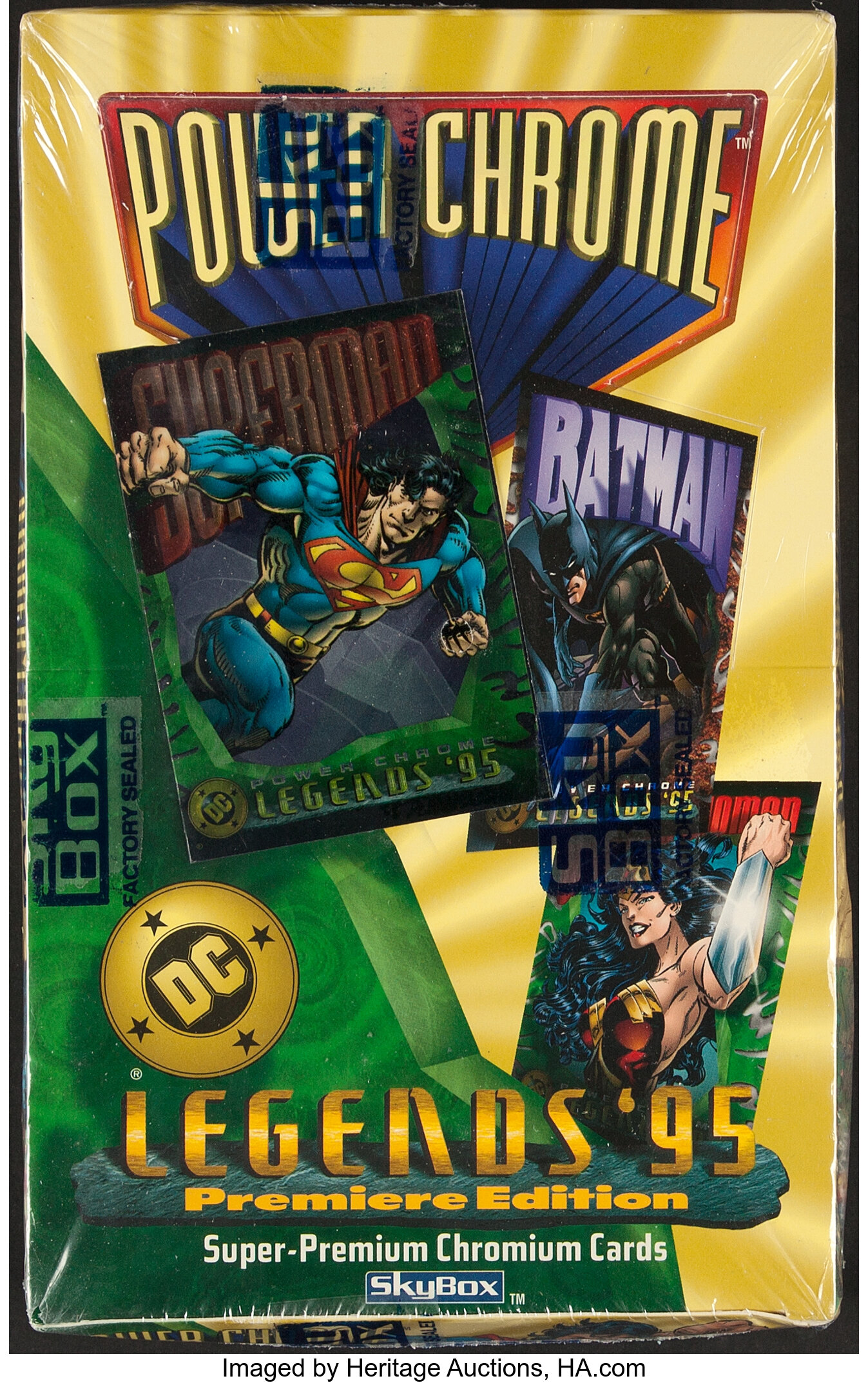 1995 DC Legends Power Chrome Premier Edition Unopened Box With 36 | Lot ...