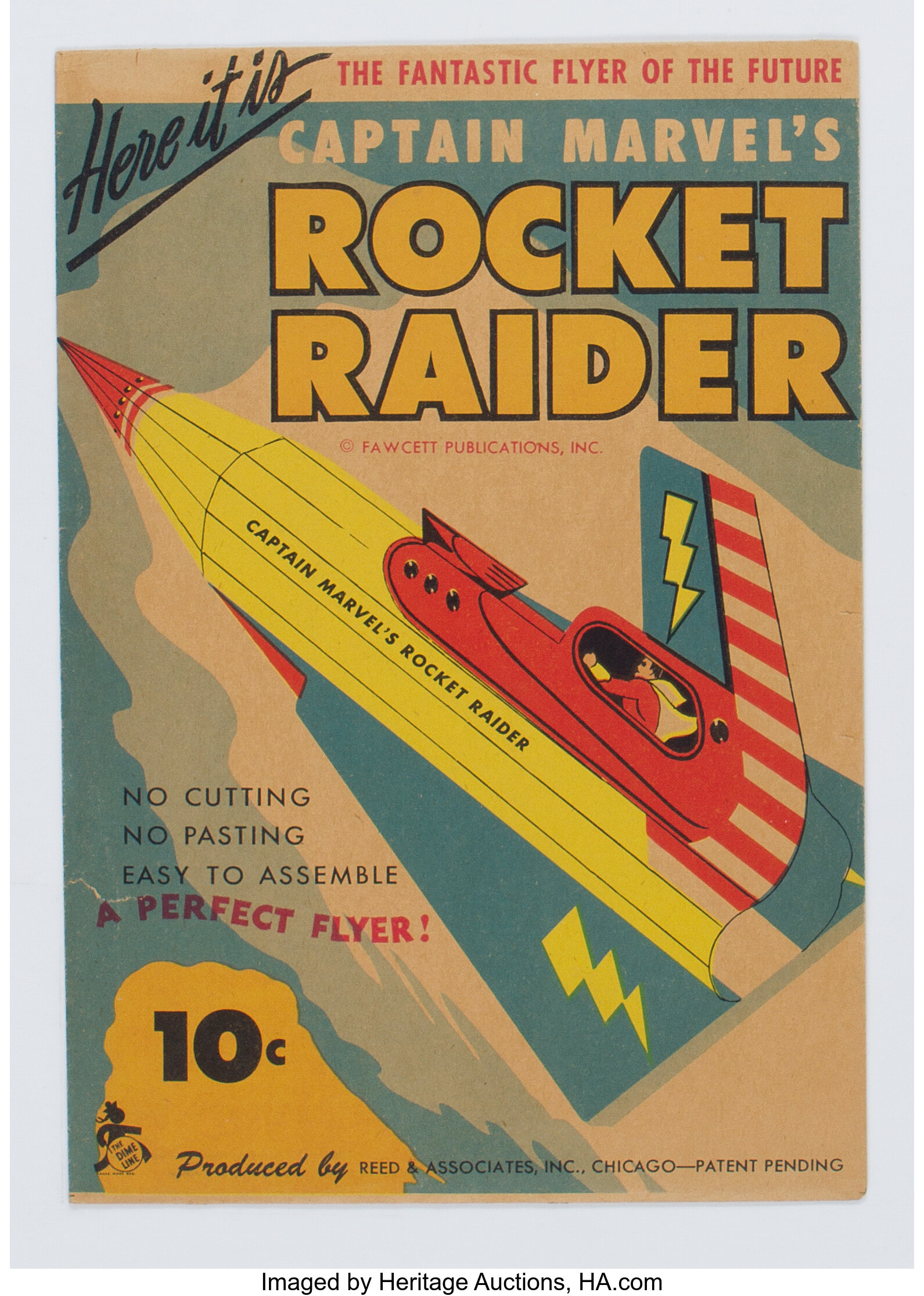 Captain Marvel's Rocket Raider Toy Premium (Fawcett/Reed & | Lot #17334 ...
