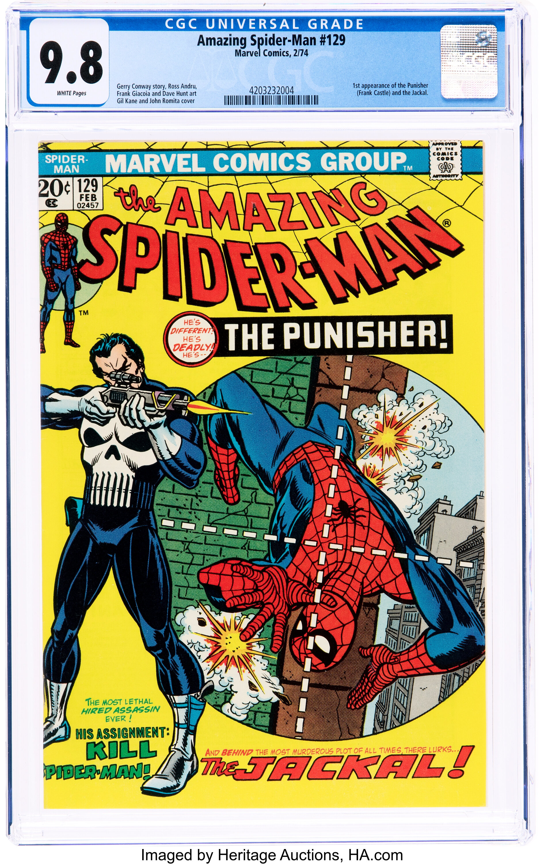 The Amazing Spider-Man #129 (Marvel, 1974) CGC NM/MT 9.8 White | Lot ...