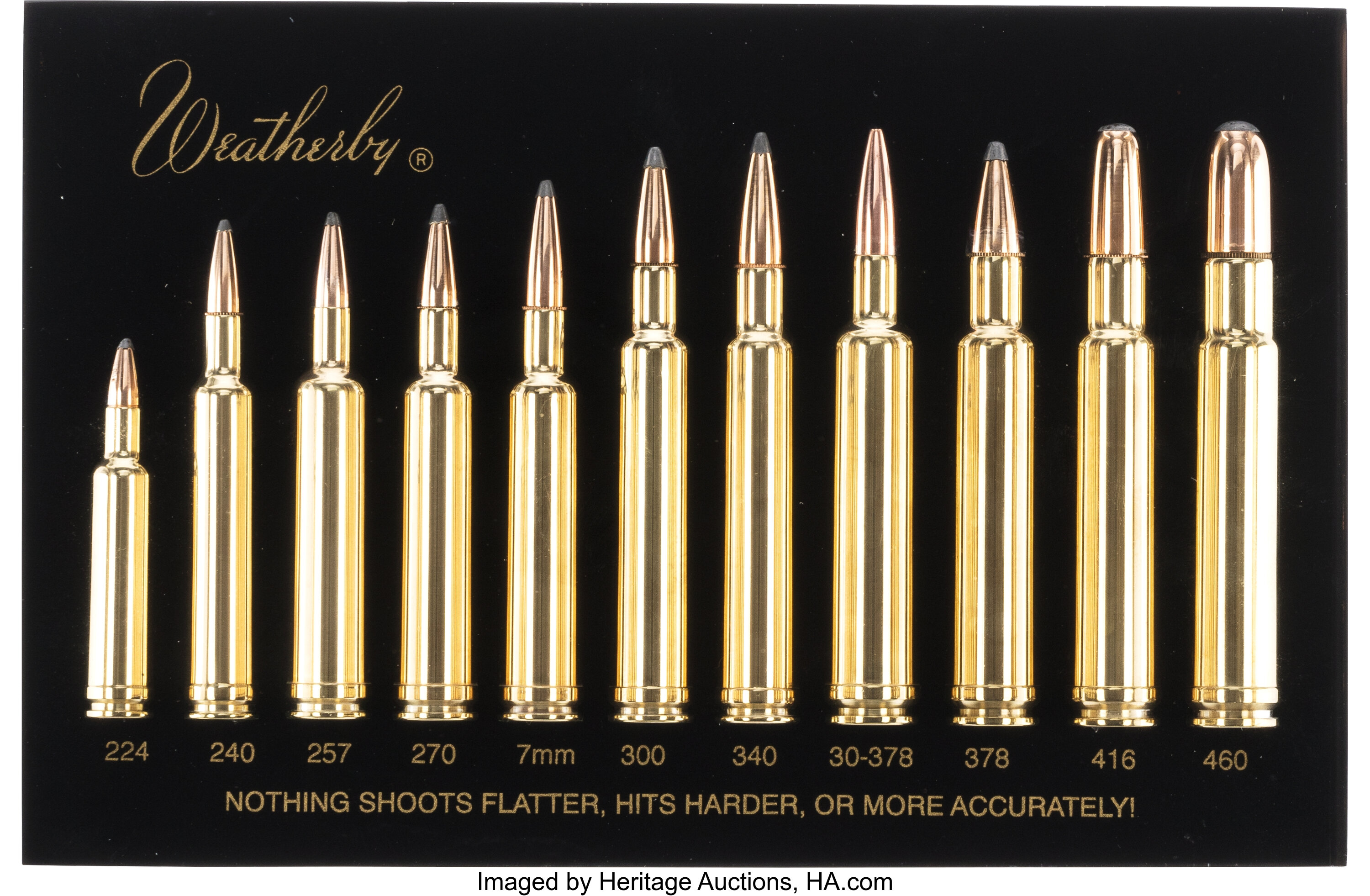 Weatherby Lucite Cartridge Display.. ... Ammunition | Lot #40320 ...