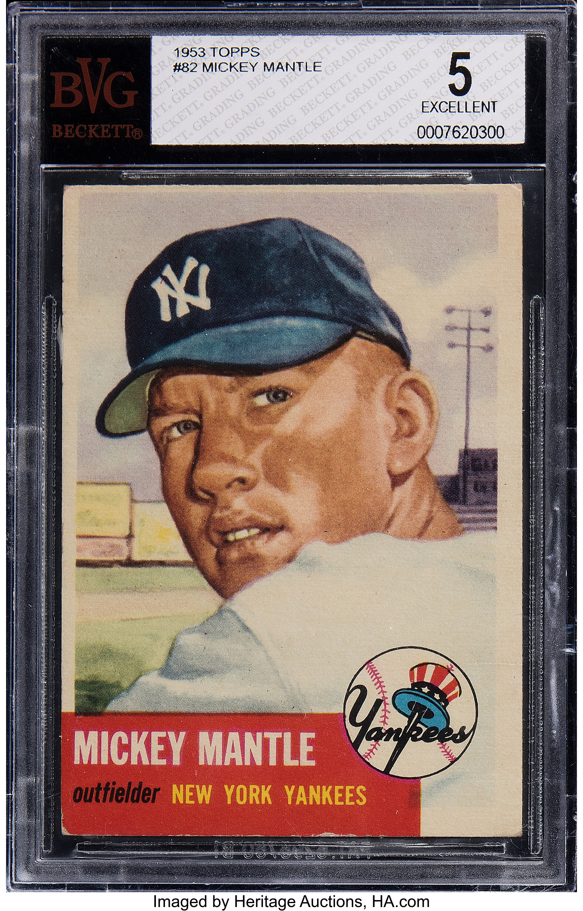 1953 Topps Mickey Mantle #82 BVG EX 5. Offered is a 1953 Topps | LotID ...