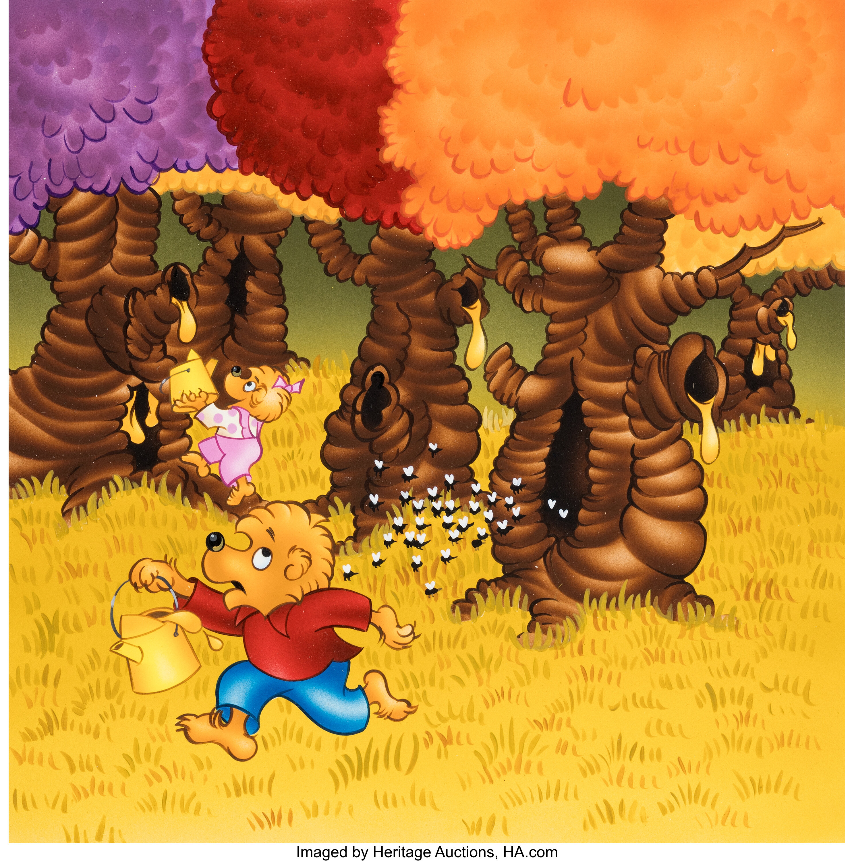 The Berenstain Bears Calendar November Illustration Original Art | Lot ...