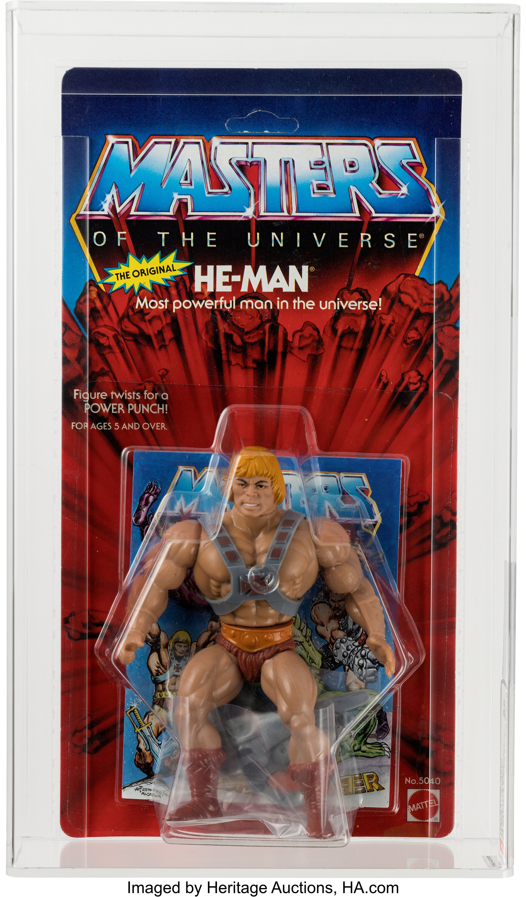 Masters Of The Universe He-Man (The Original) AFA 85 NM+ (C85 B85 | Lot ...