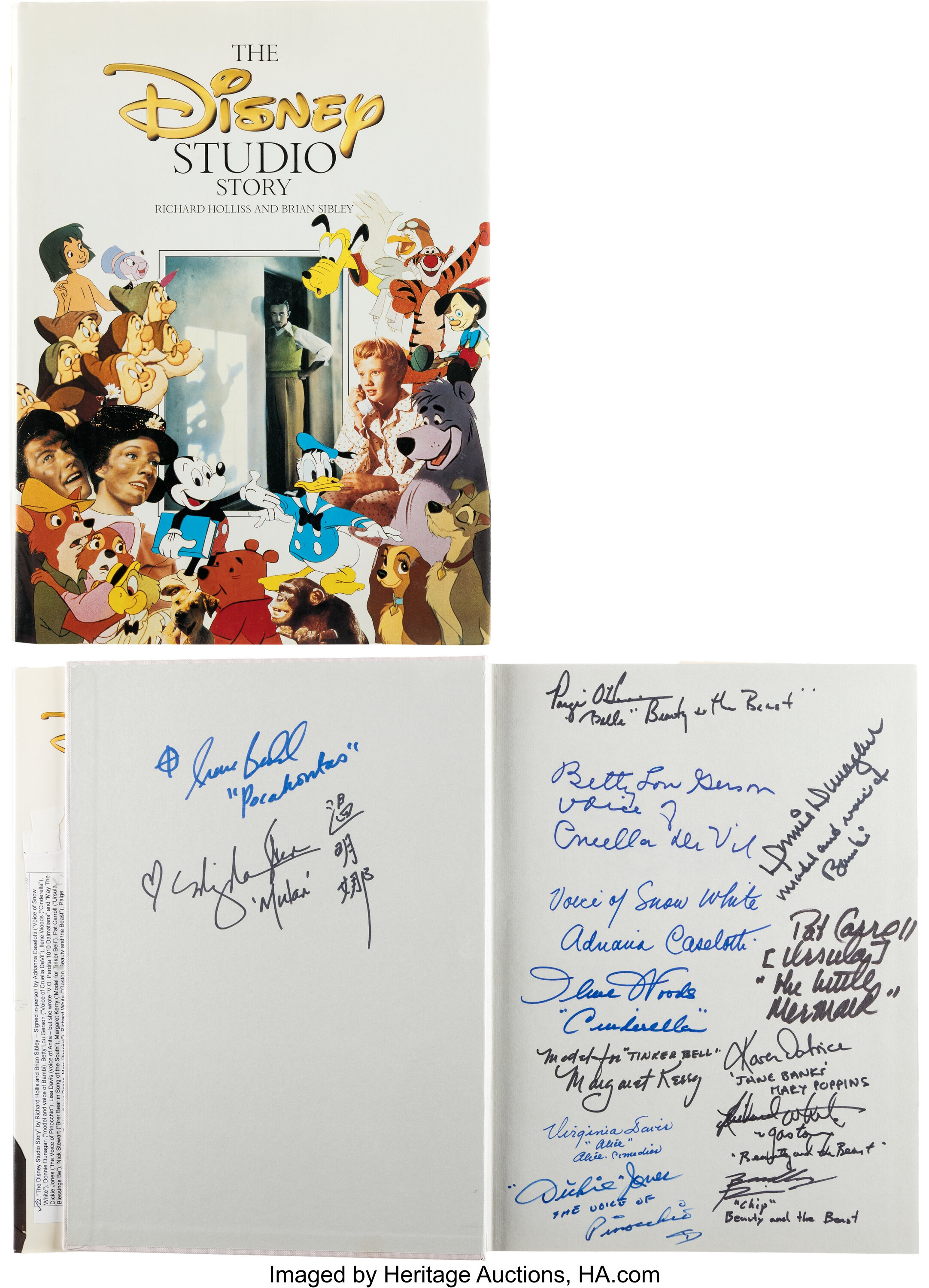 The Disney Studio Story Hardcover Book with 16 Signatures (Crown, | Lot ...