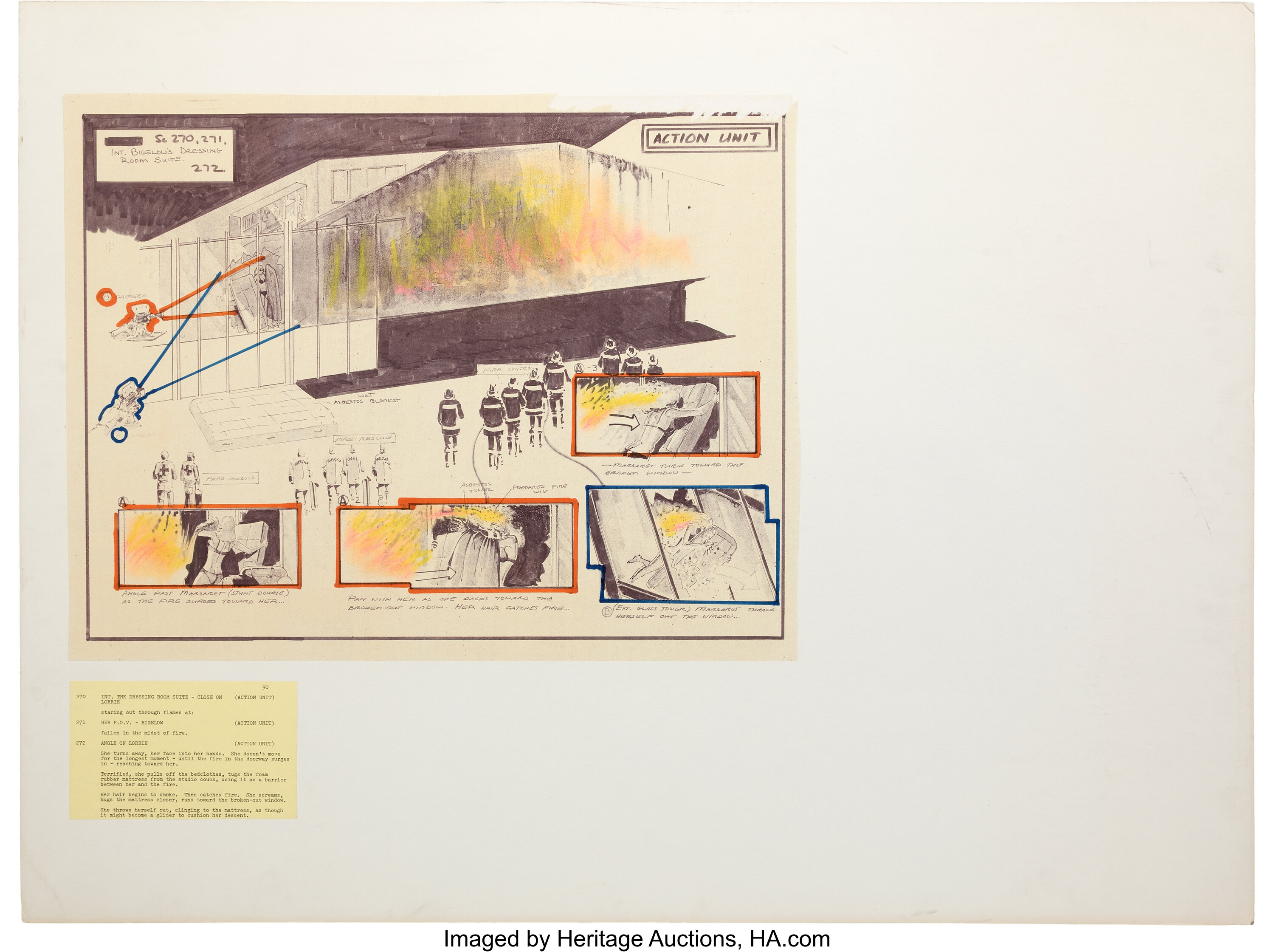 Oversize Unit Storyboard of Susan Flannery "Lorrie" in Dressing | Lot ...