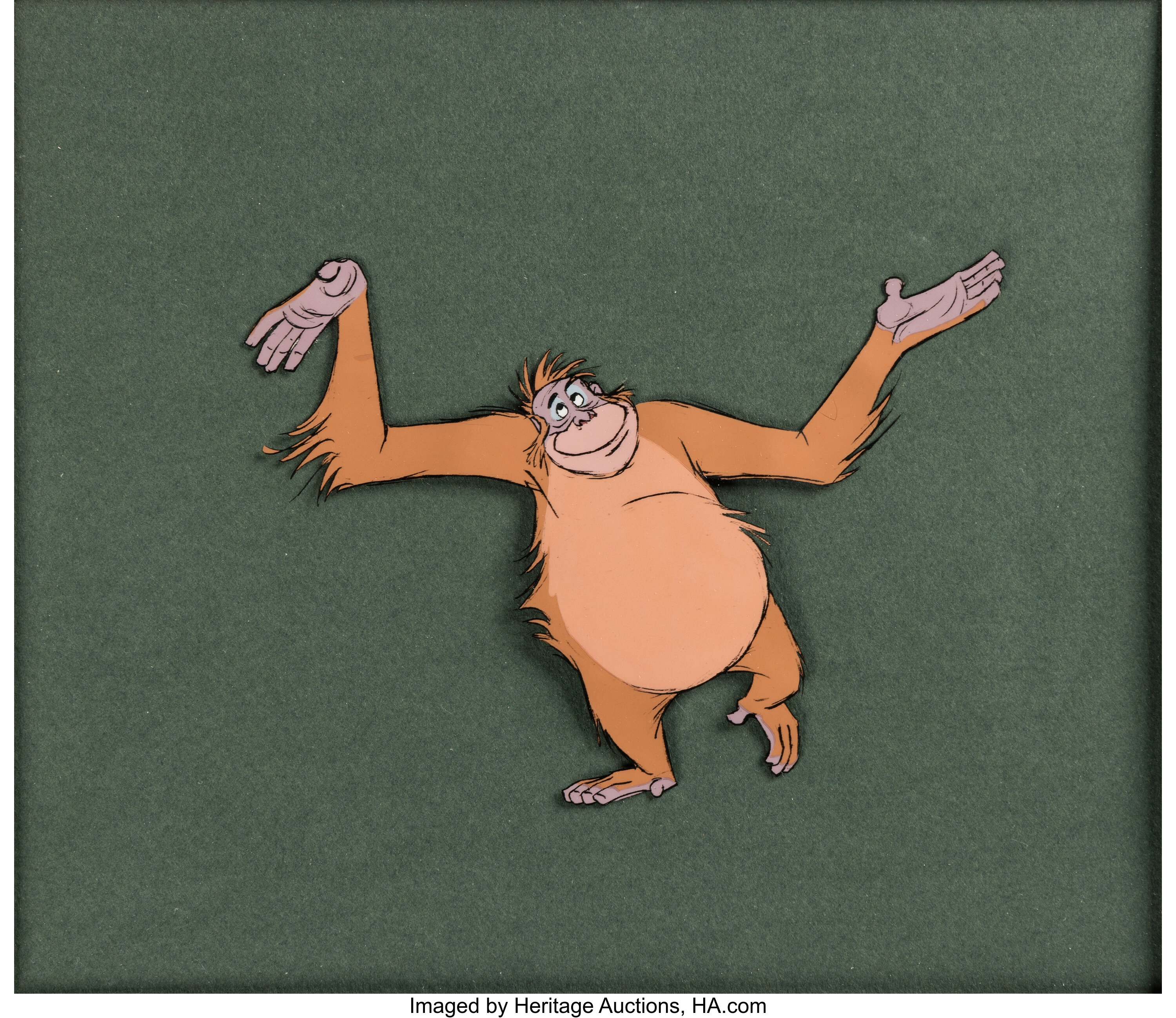 The Jungle Book King Louie Production Cel (Walt Disney, 1967 ...