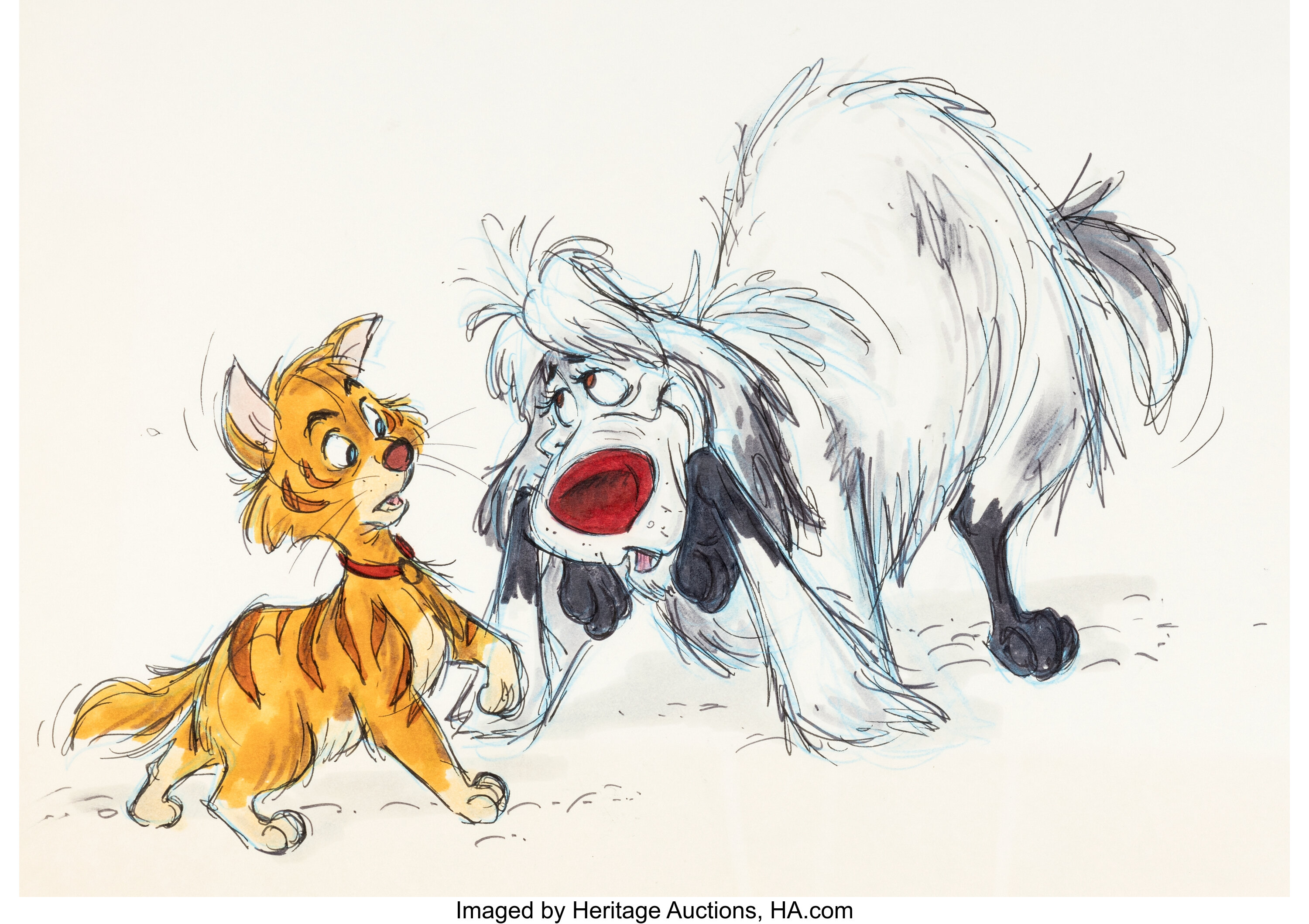 Oliver & Company Oliver, Fagin, Roscoe, and Desoto Character | Lot ...