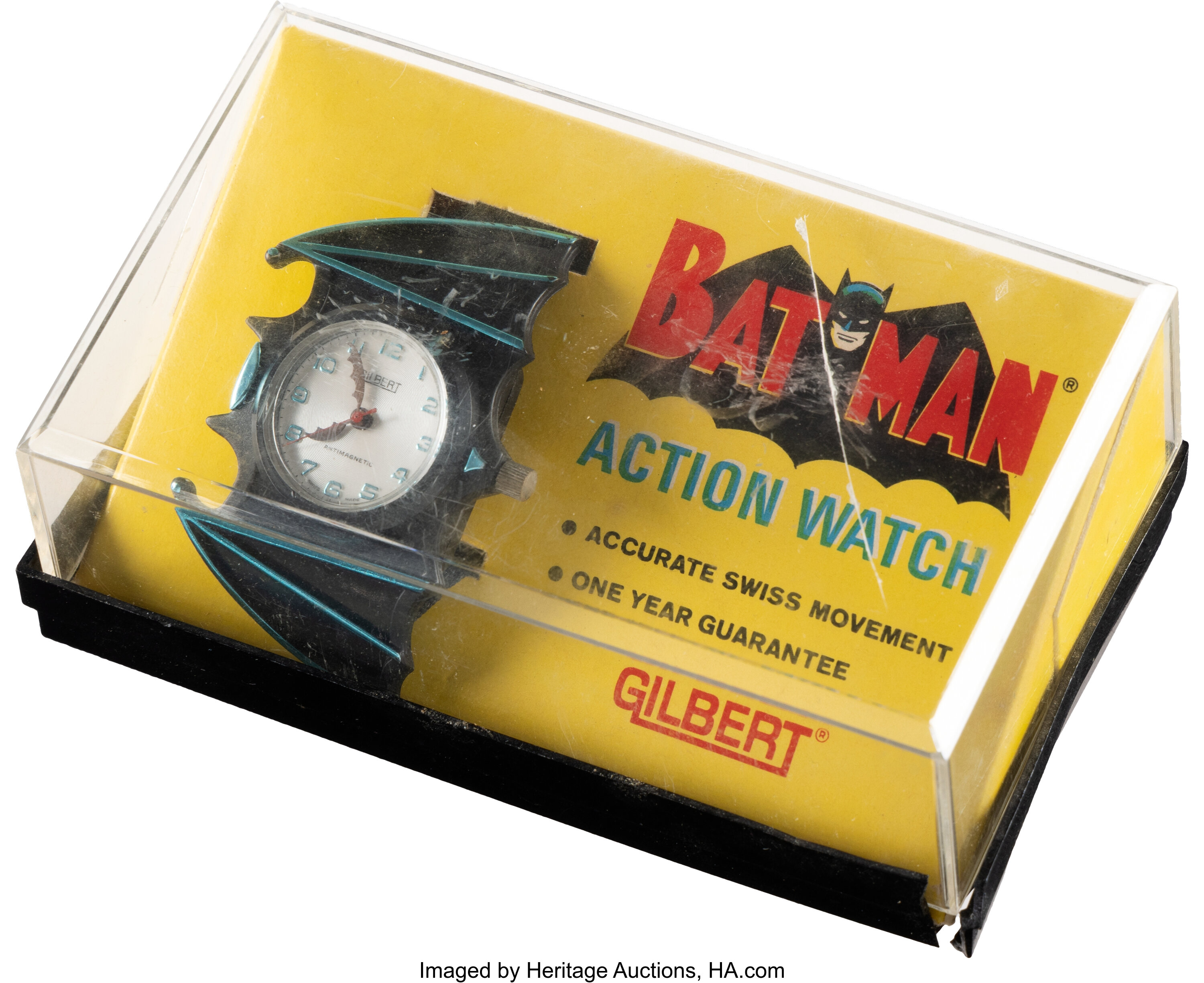 Batman Action Watch in Original Case (Gilbert, 1966).... Movie/TV | Lot ...