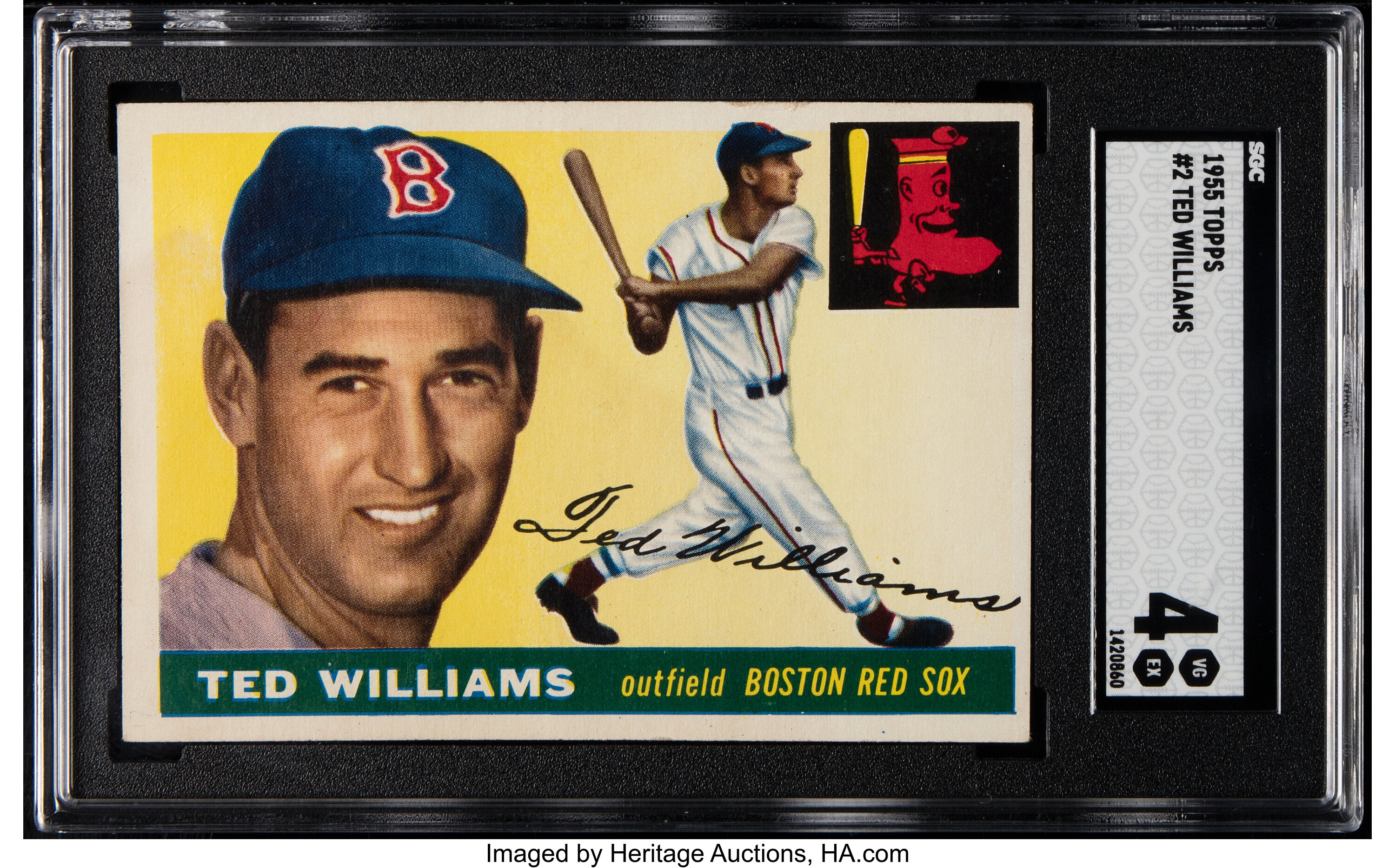 1955 Topps Ted Williams #2 SGC VG/EX 4.... Baseball Cards Singles | Lot ...