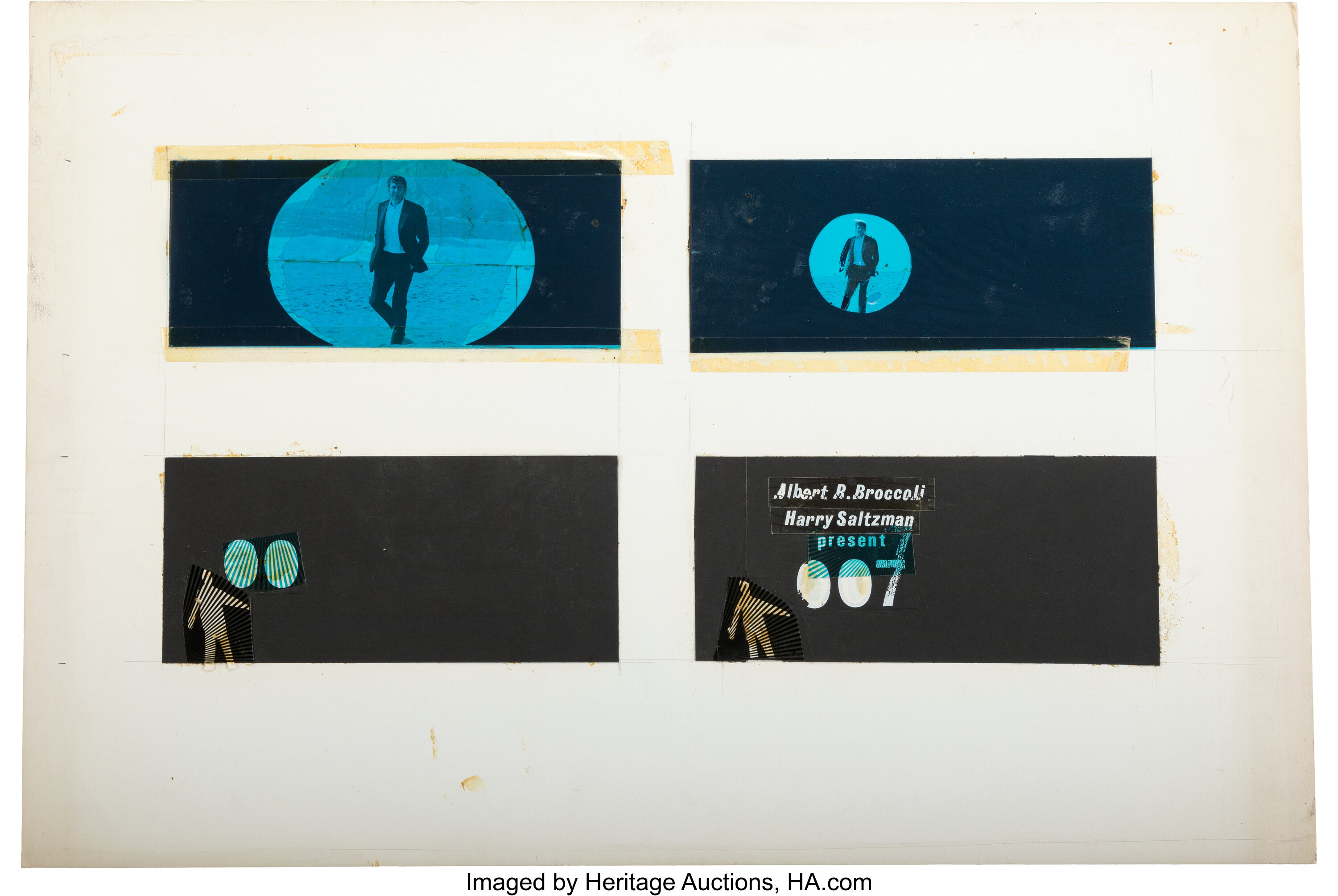 Maurice Binder Original Storyboard Title Sequence Artwork for On | Lot ...