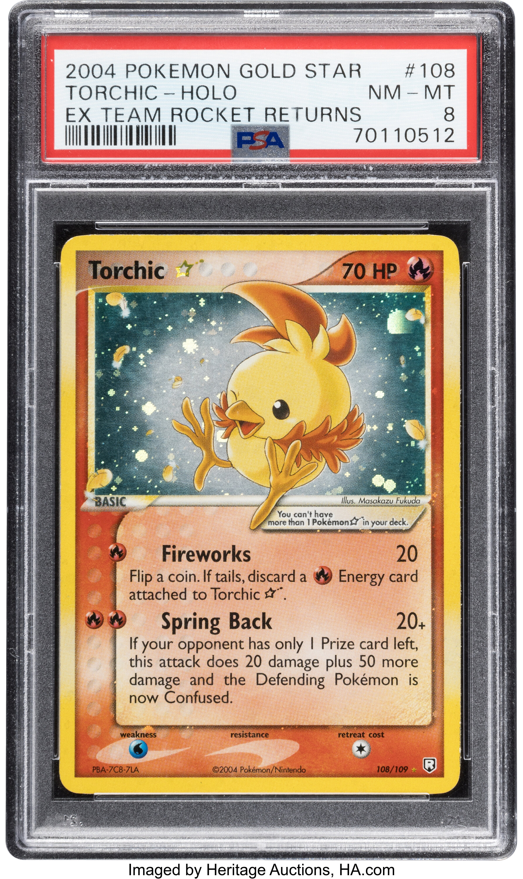 Pokémon Torchic 108 EX Team Rocket Returns PSA Trading Card Game | Lot ...