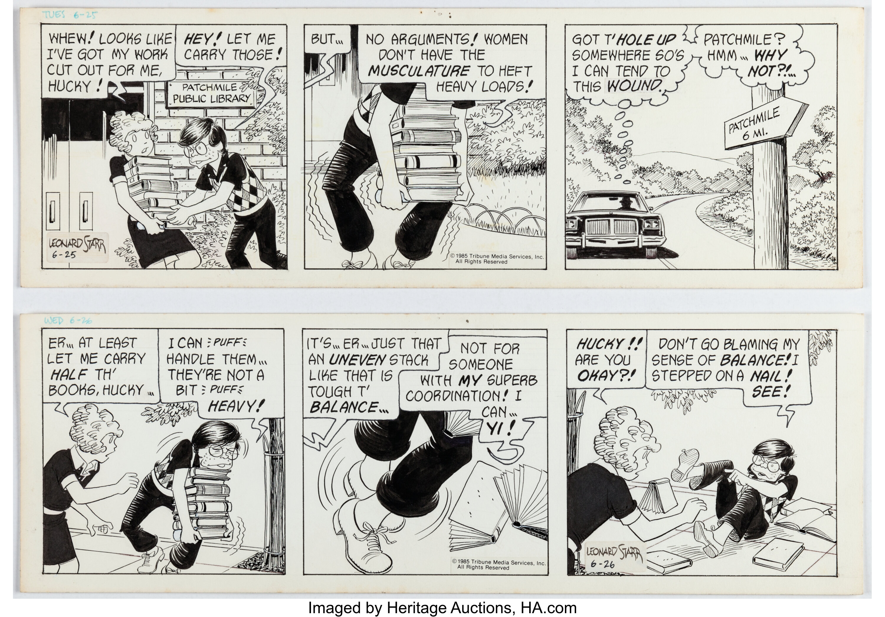 Leonard Starr Little Orphan Annie Daily Consecutive Comic Strips | Lot ...